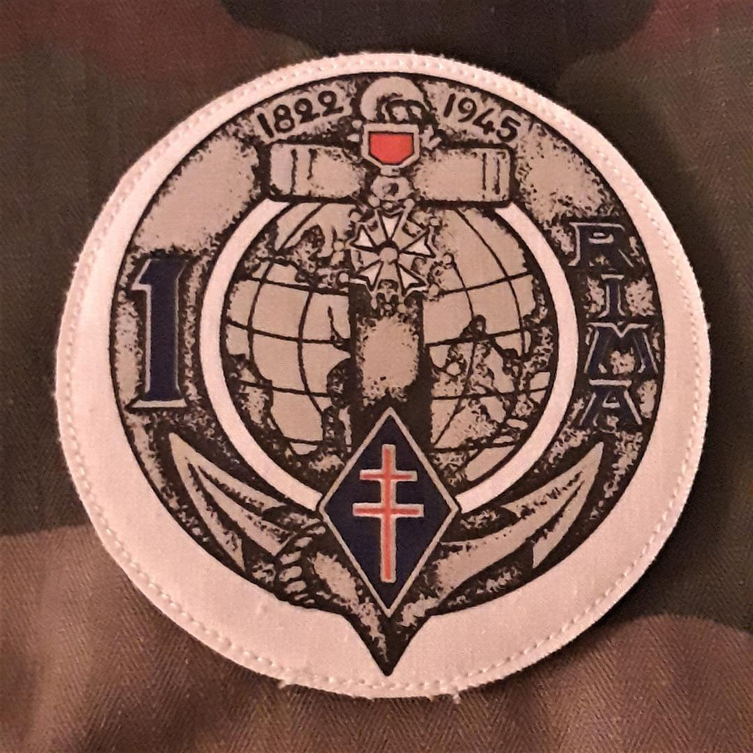 1er RIMa - écussons coins zippos des Troupes de Marine