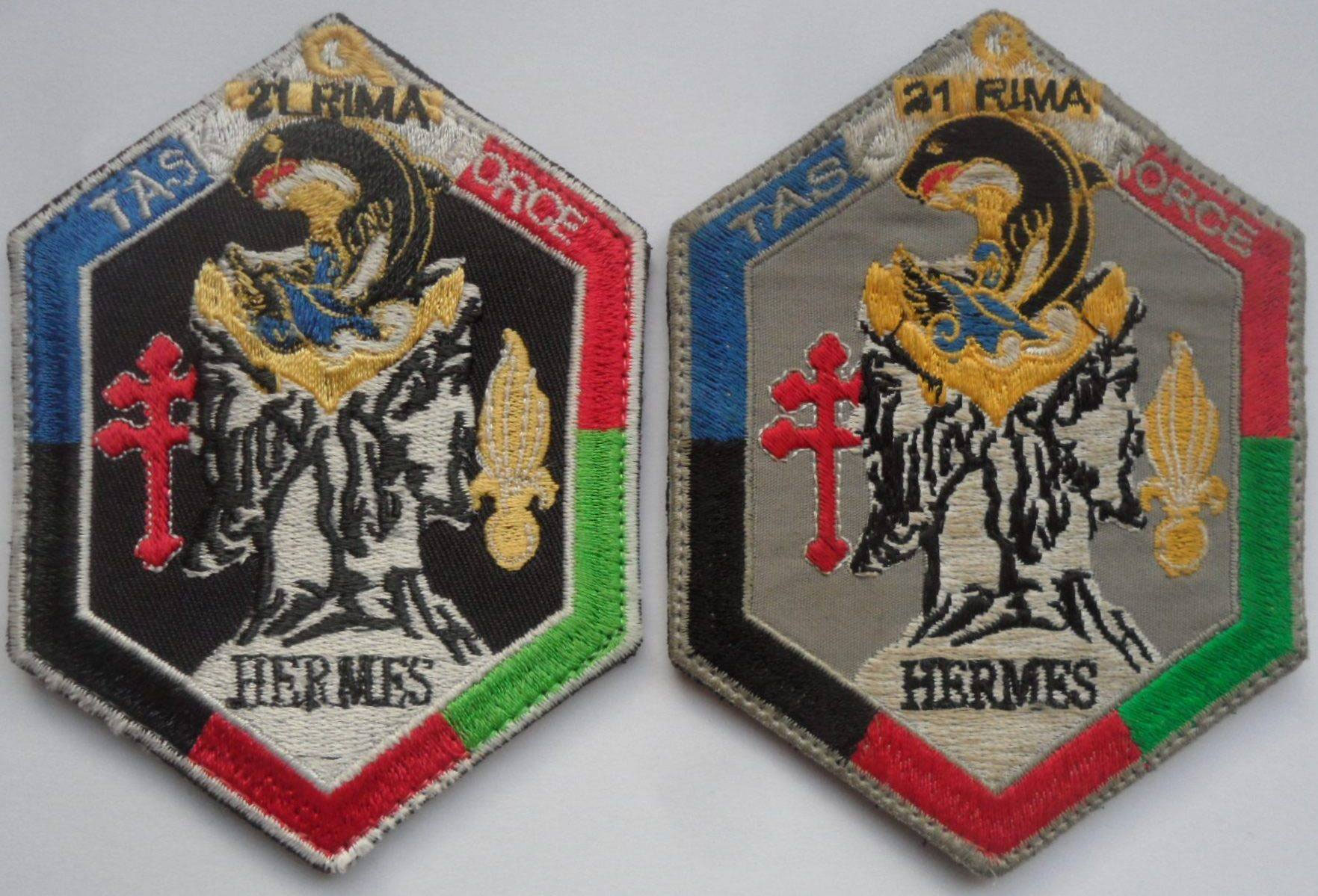 21ème RIMa - écussons coins zippos des Troupes de Marine