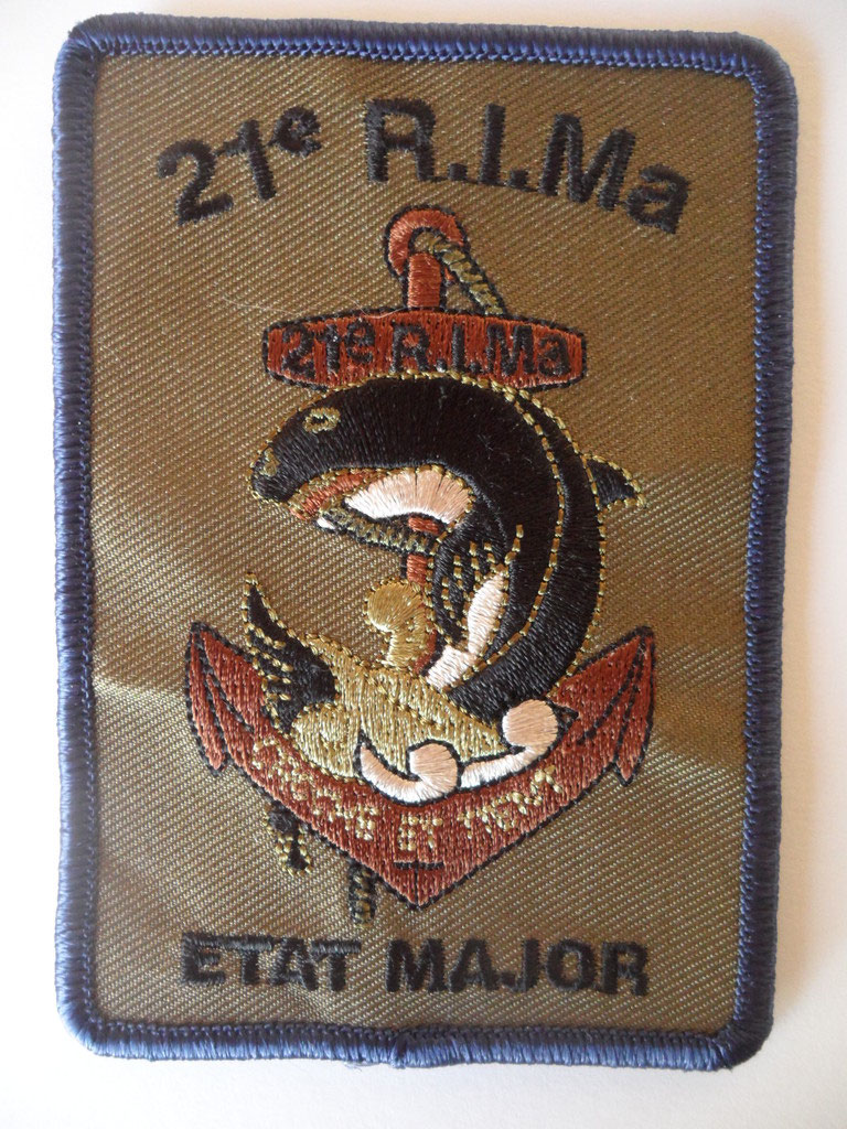 21ème RIMa - écussons coins zippos des Troupes de Marine