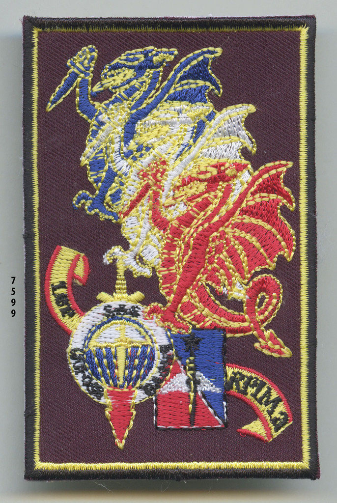 1er RPIMA - écussons coins zippos des Troupes de Marine