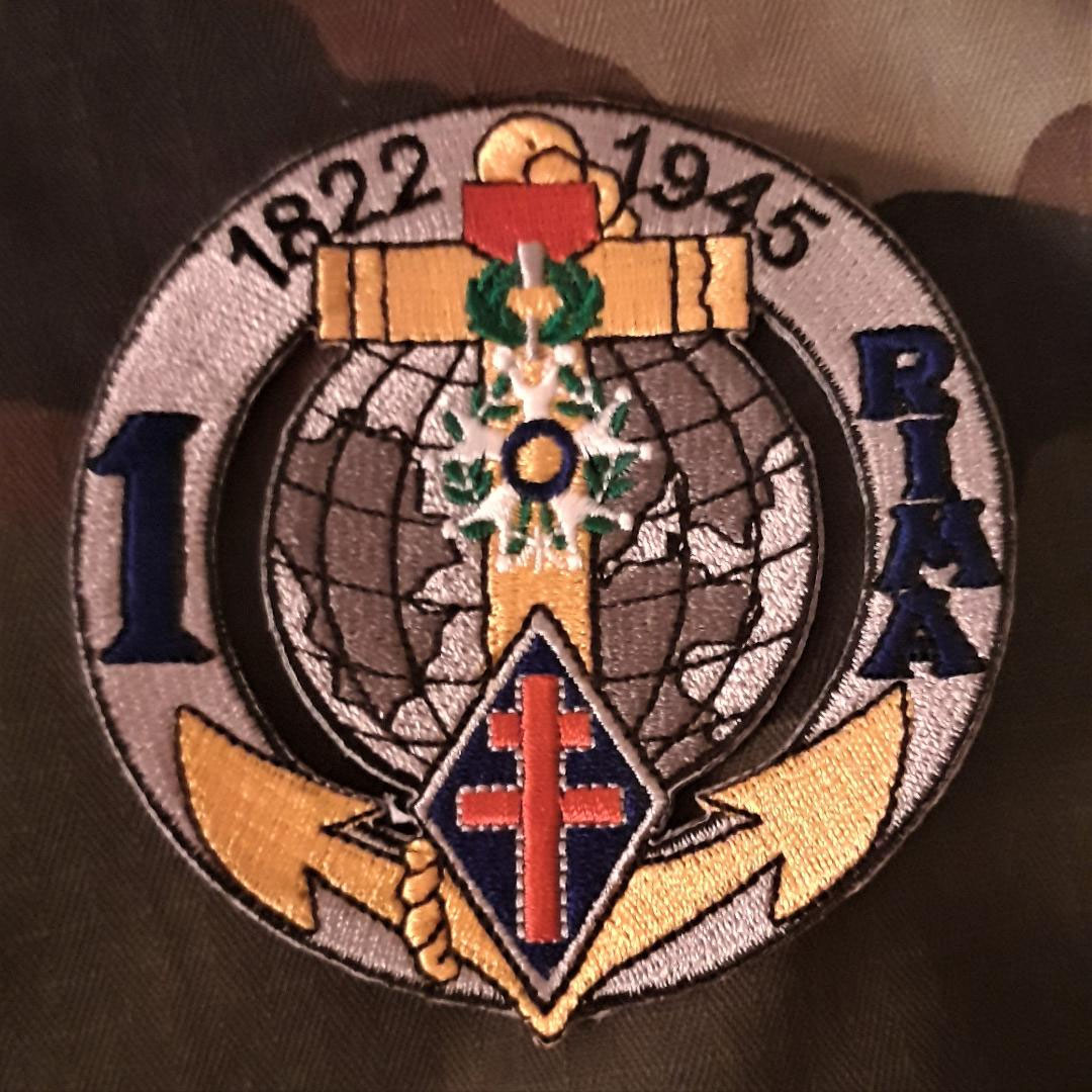 1er RIMa - écussons coins zippos des Troupes de Marine