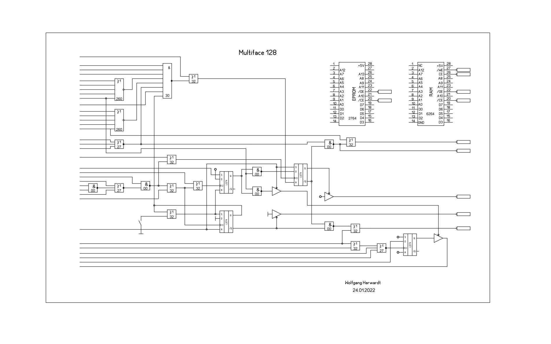 Leiterplatte für das Multiface 128 - eb-harwardts Webseite!