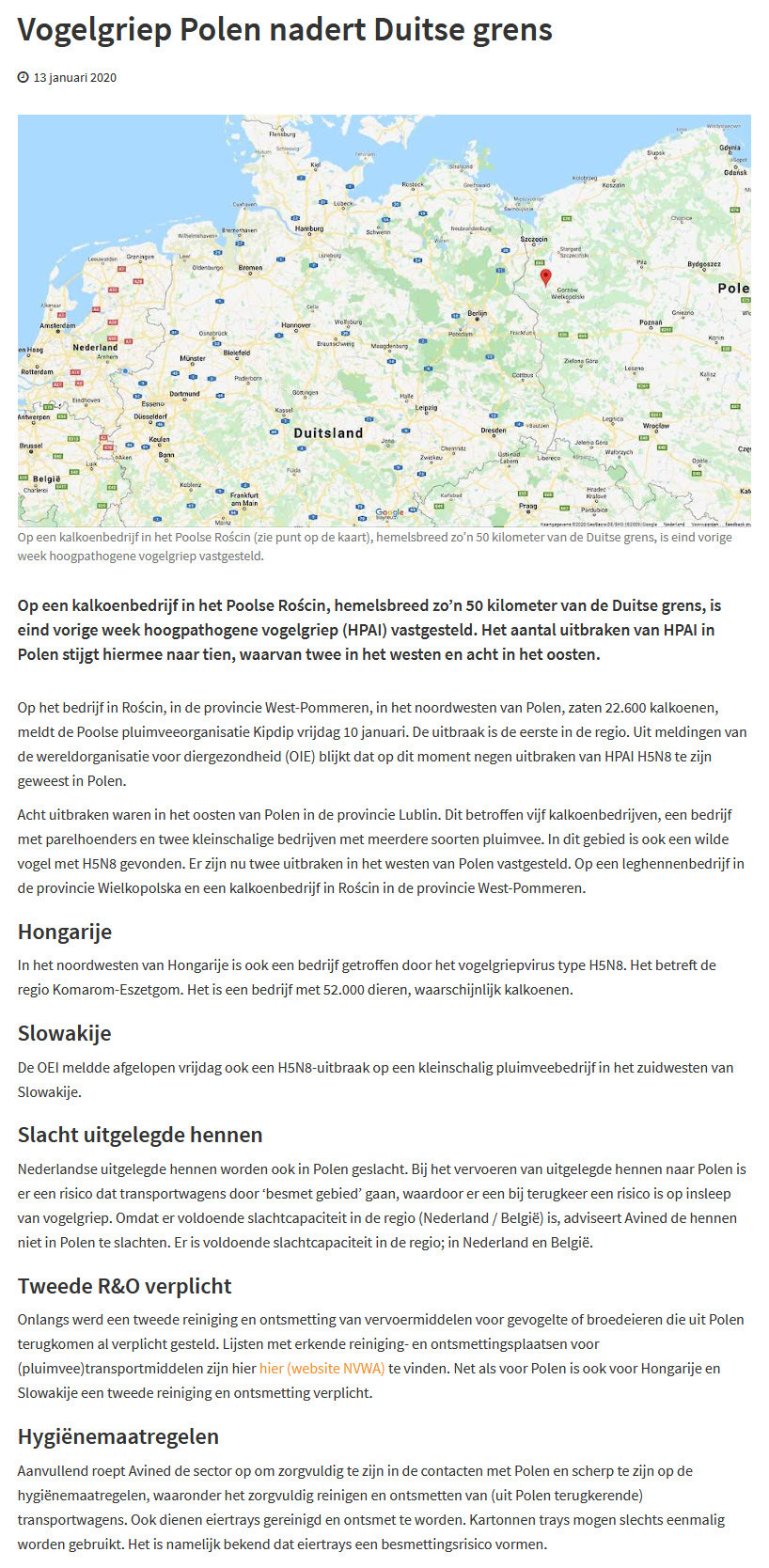 Mededelingen 2021 NPO H5N8 - De website van postduiven houders ...