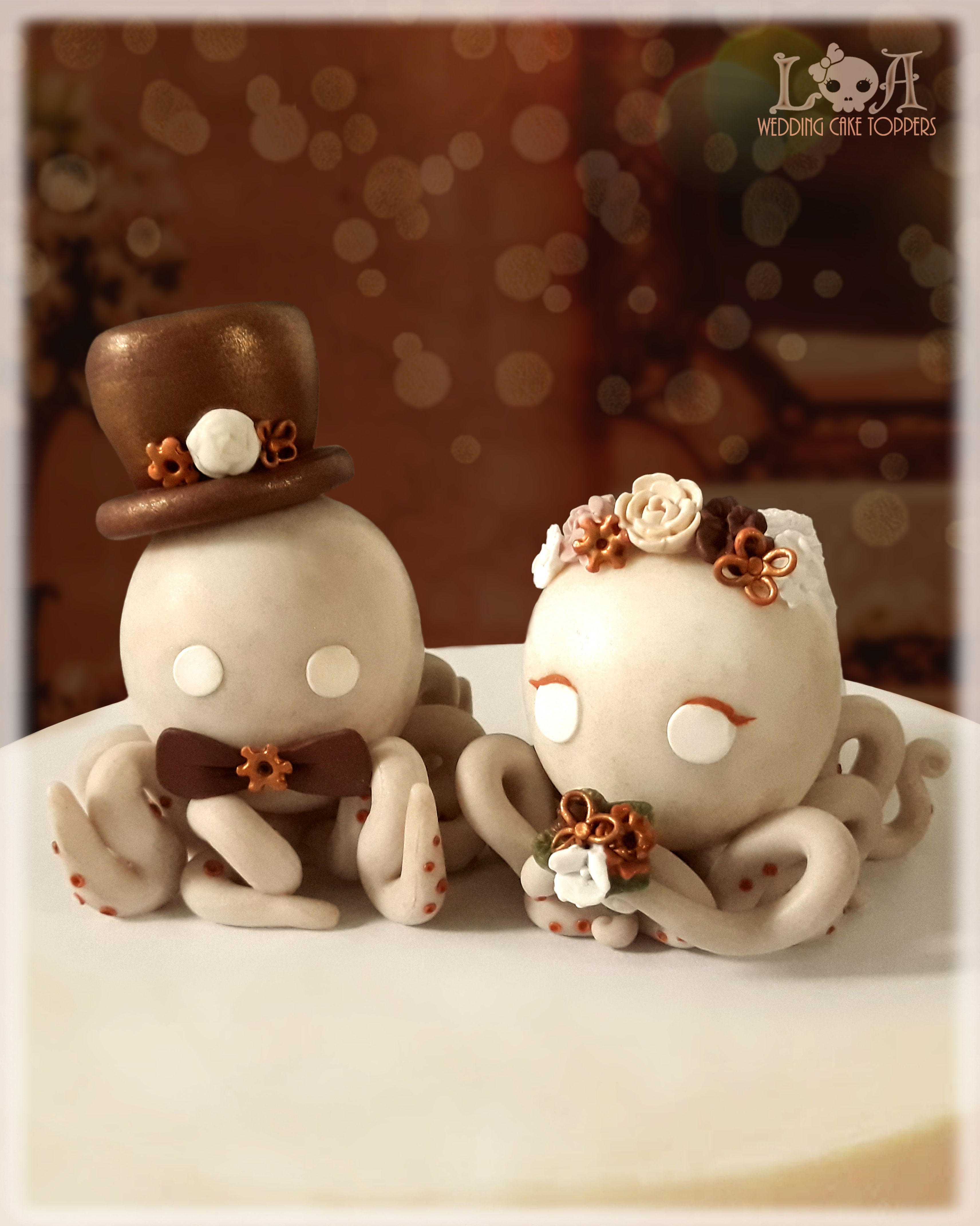 steampunk cake topper