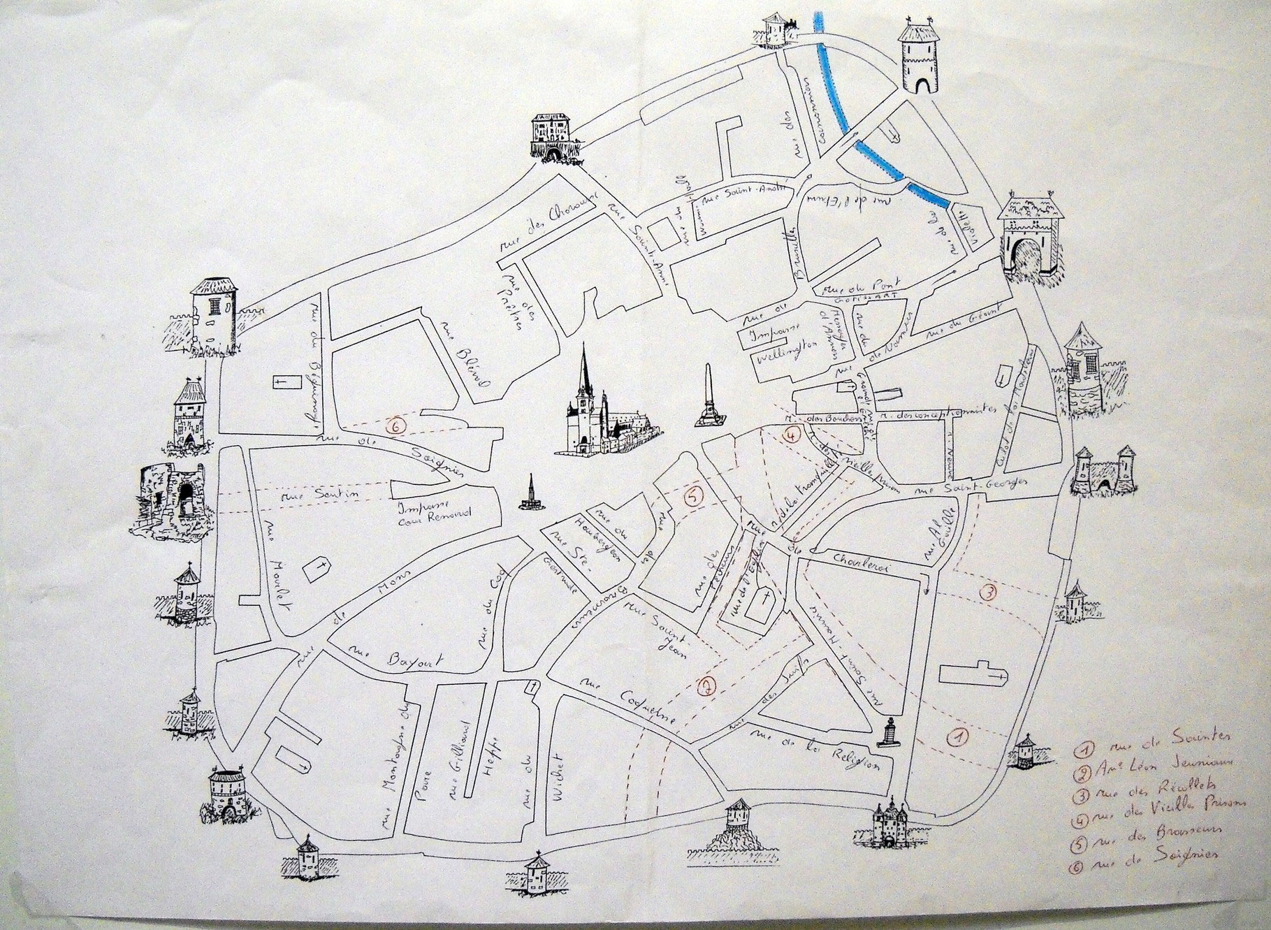 Plans de Nivelles - Mon vieux Nivelles