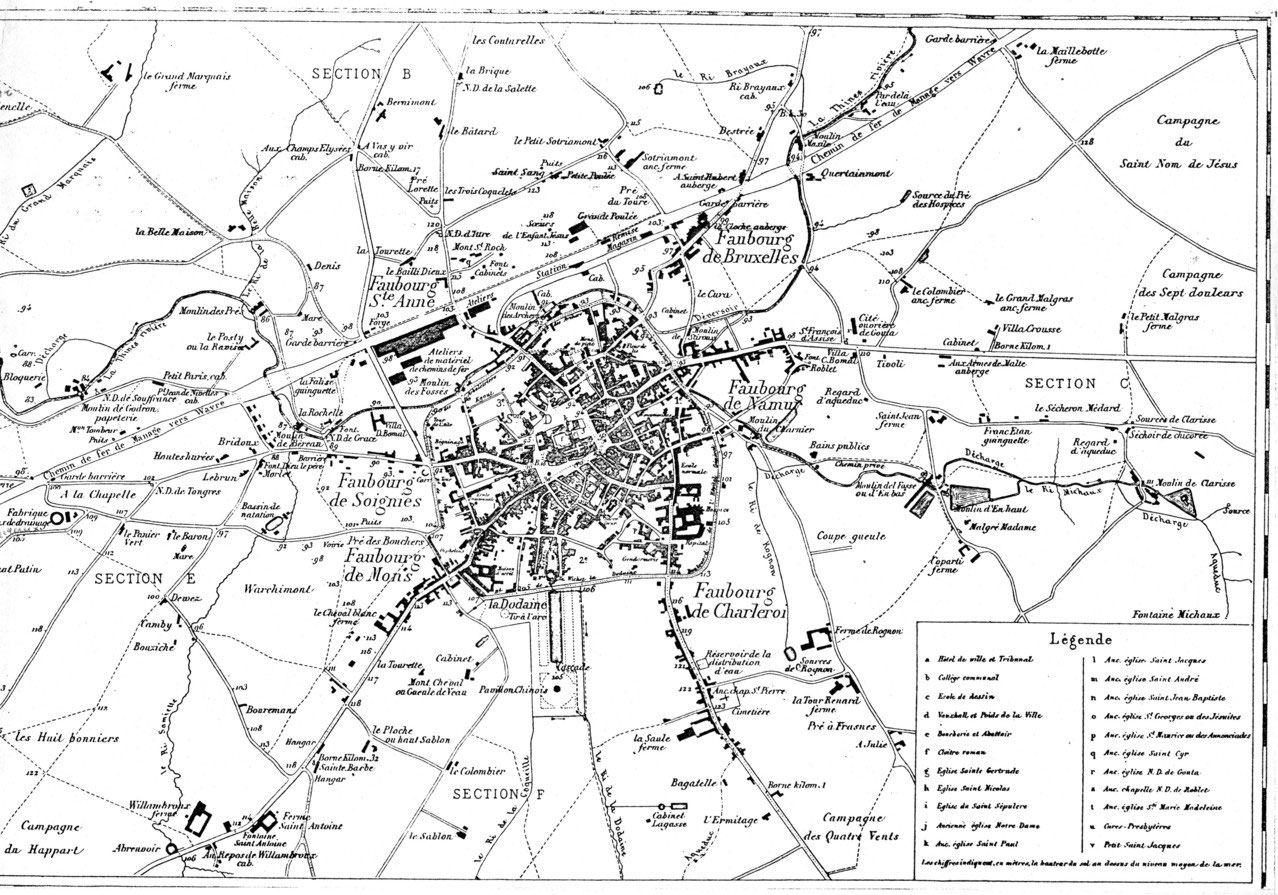 Plans de Nivelles - Mon vieux Nivelles