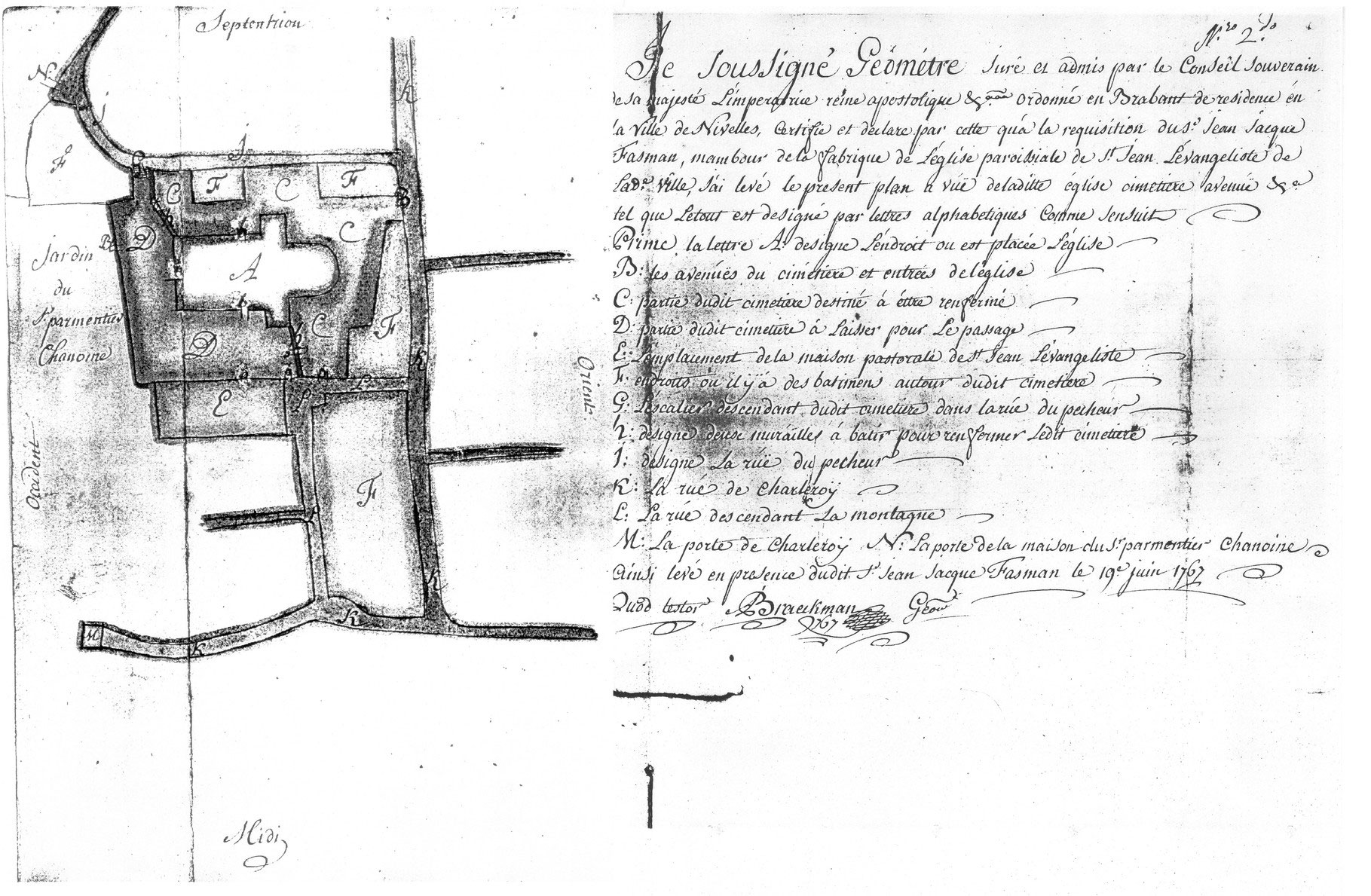 Plans de Nivelles - Mon vieux Nivelles