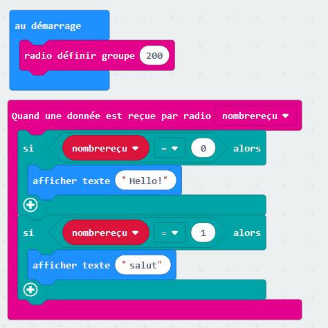 Communication radio micro:bit - Site de courstechnocollege