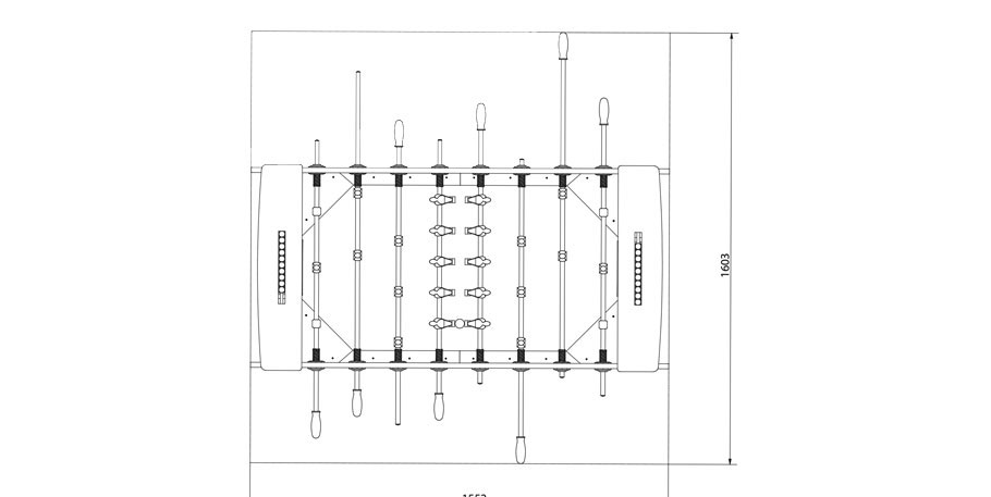 Outdoor Tischkicker Sure Shot – Wetterfester Profi Kickertisch - RoDi ...