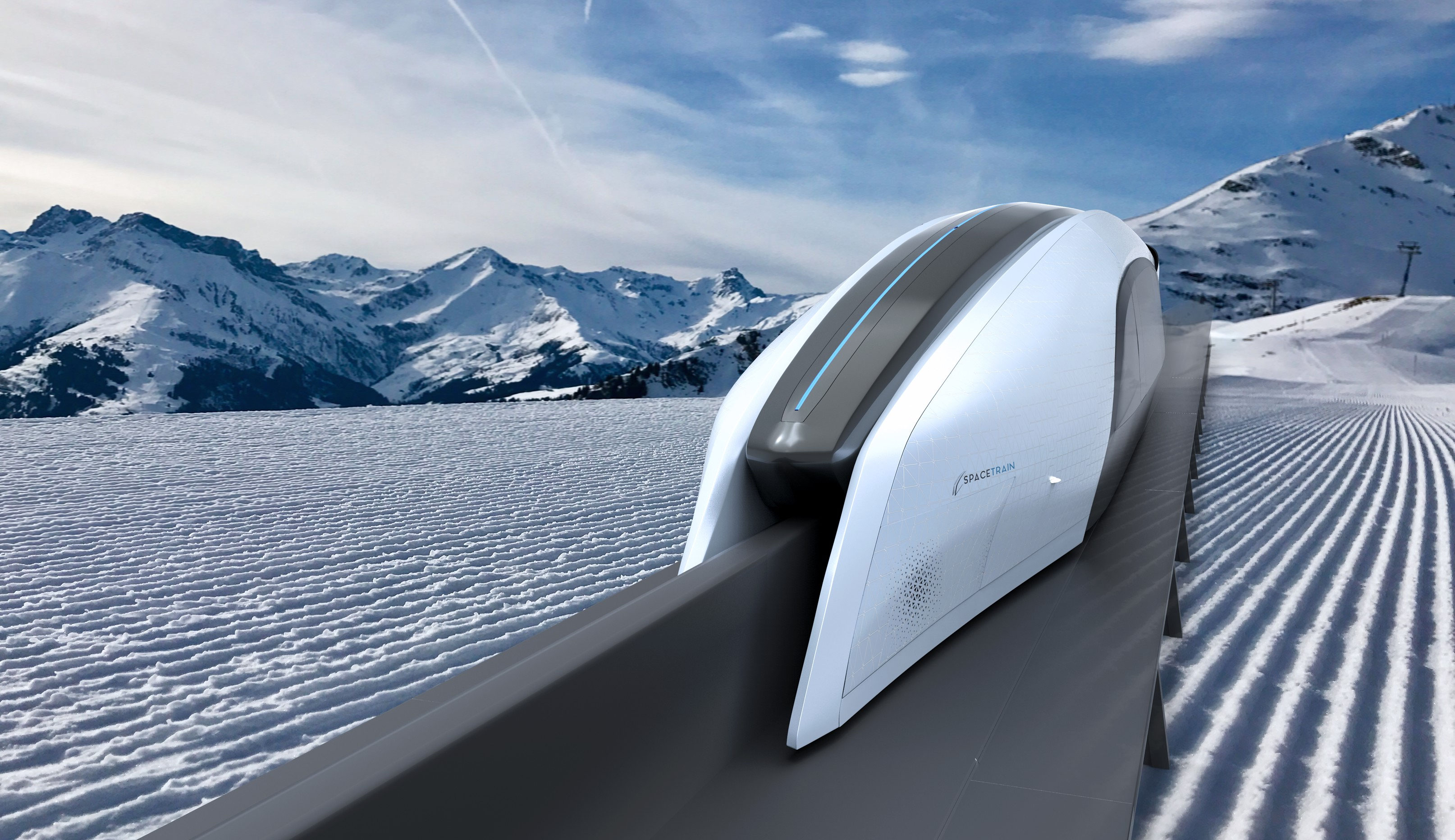 SpaceTrain : un train rétro-futuriste et made in France en réponse à l'Hyperloop - La Merci ...