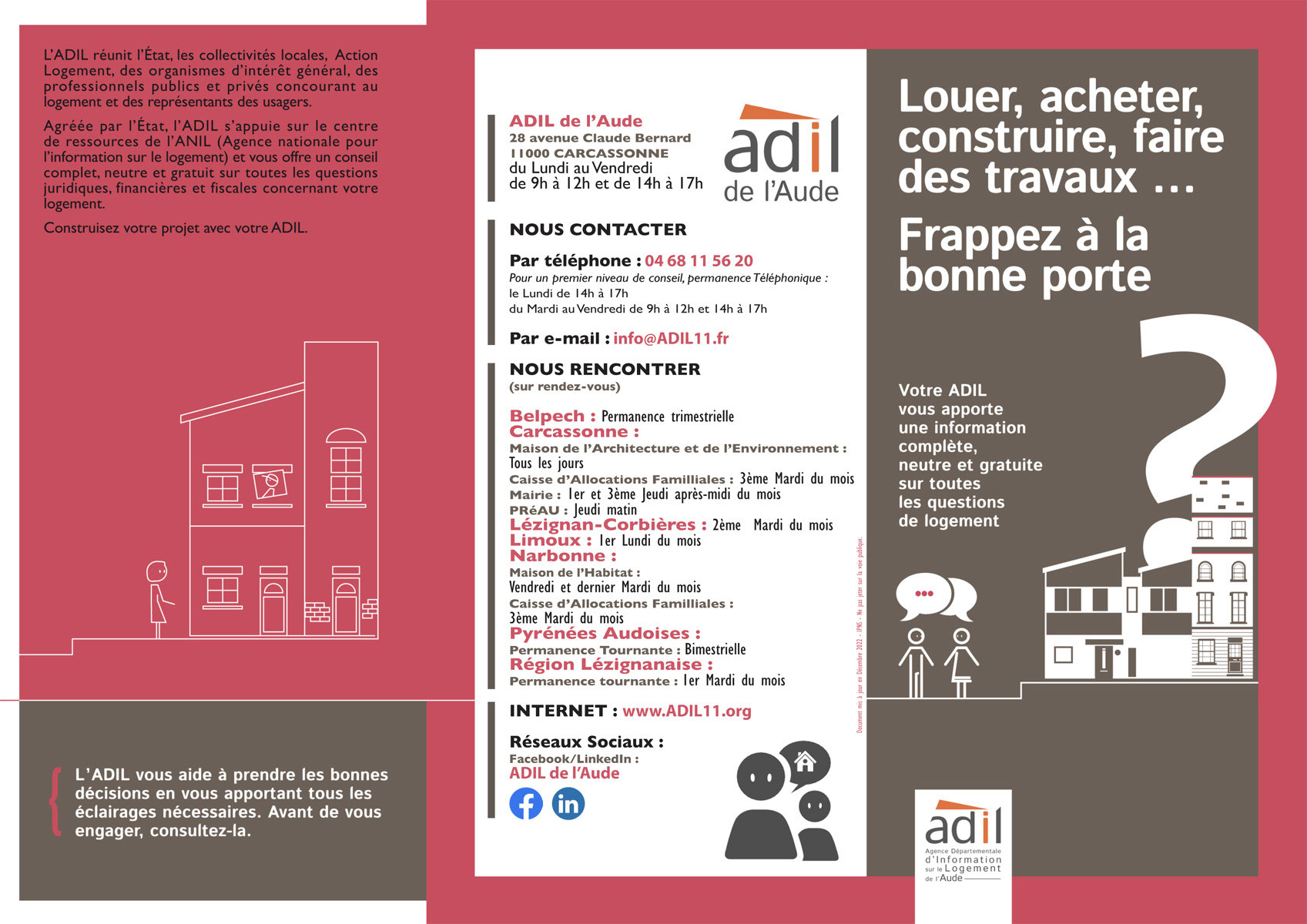 L’ADIL : Association d’Information sur le Logement - CC Pyrénées Audoises