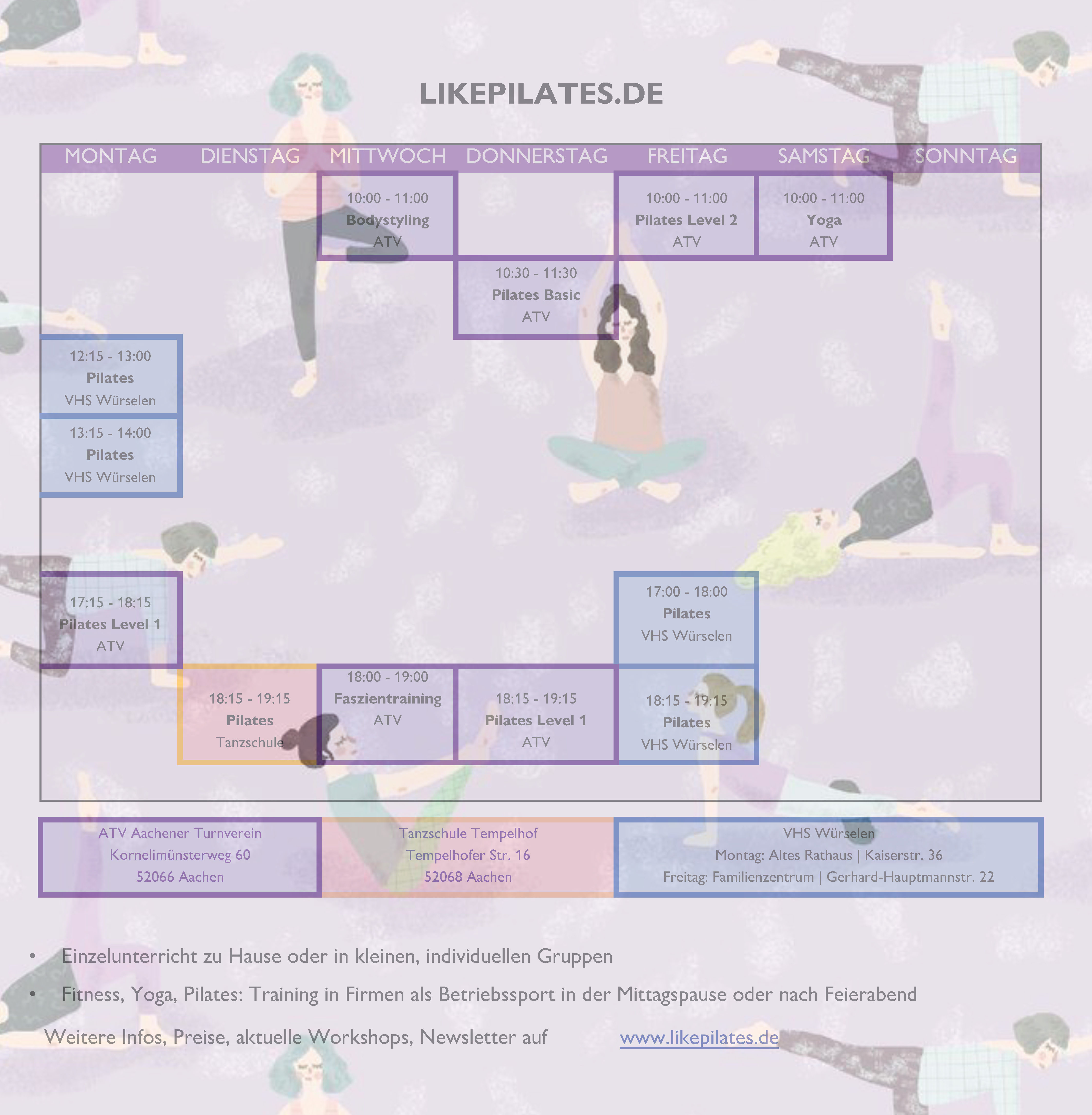 Pilates - Ingrid Behr: Pilates-Trainerin in Aachen und online