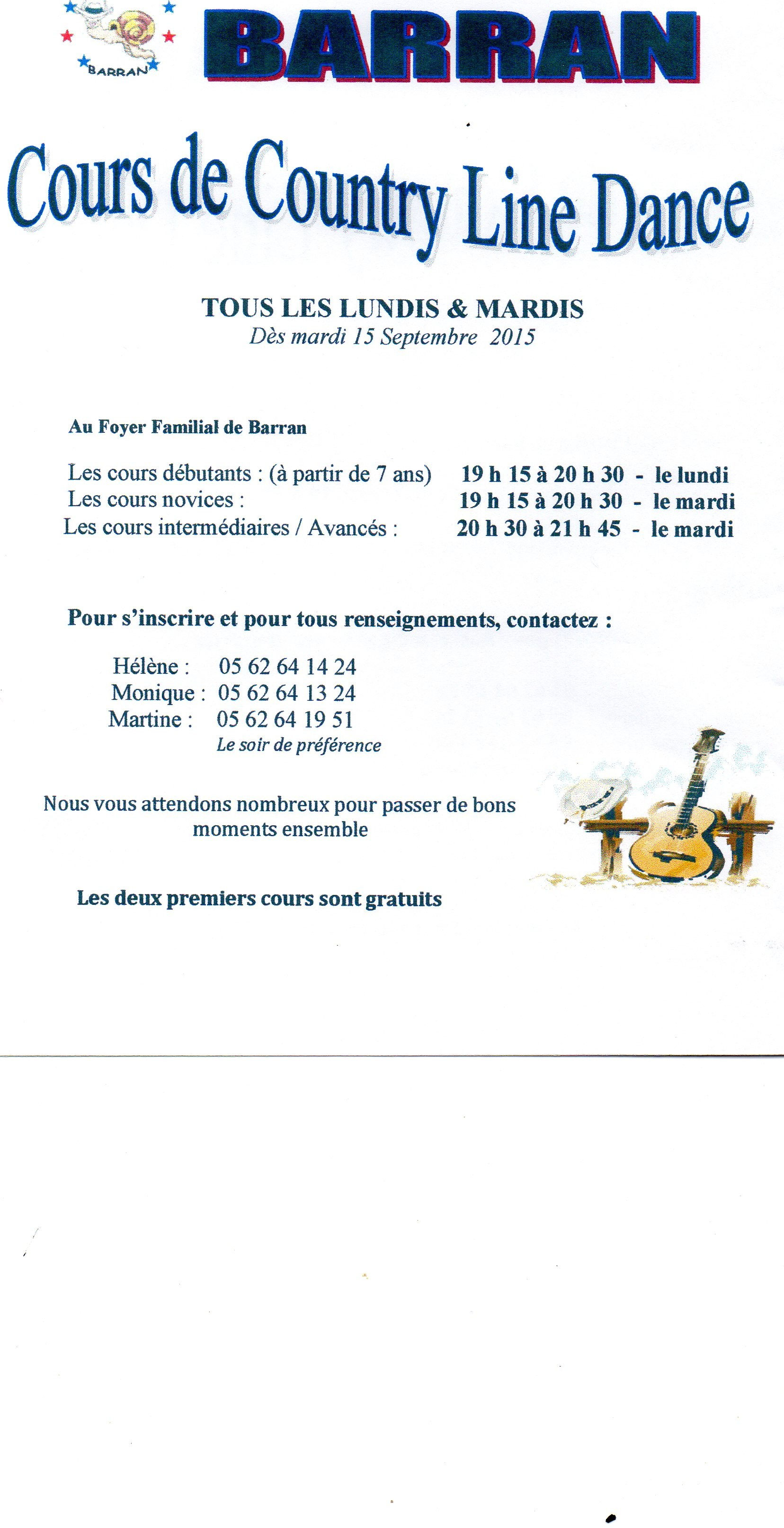 Bienvenue ! - Site de country-barran