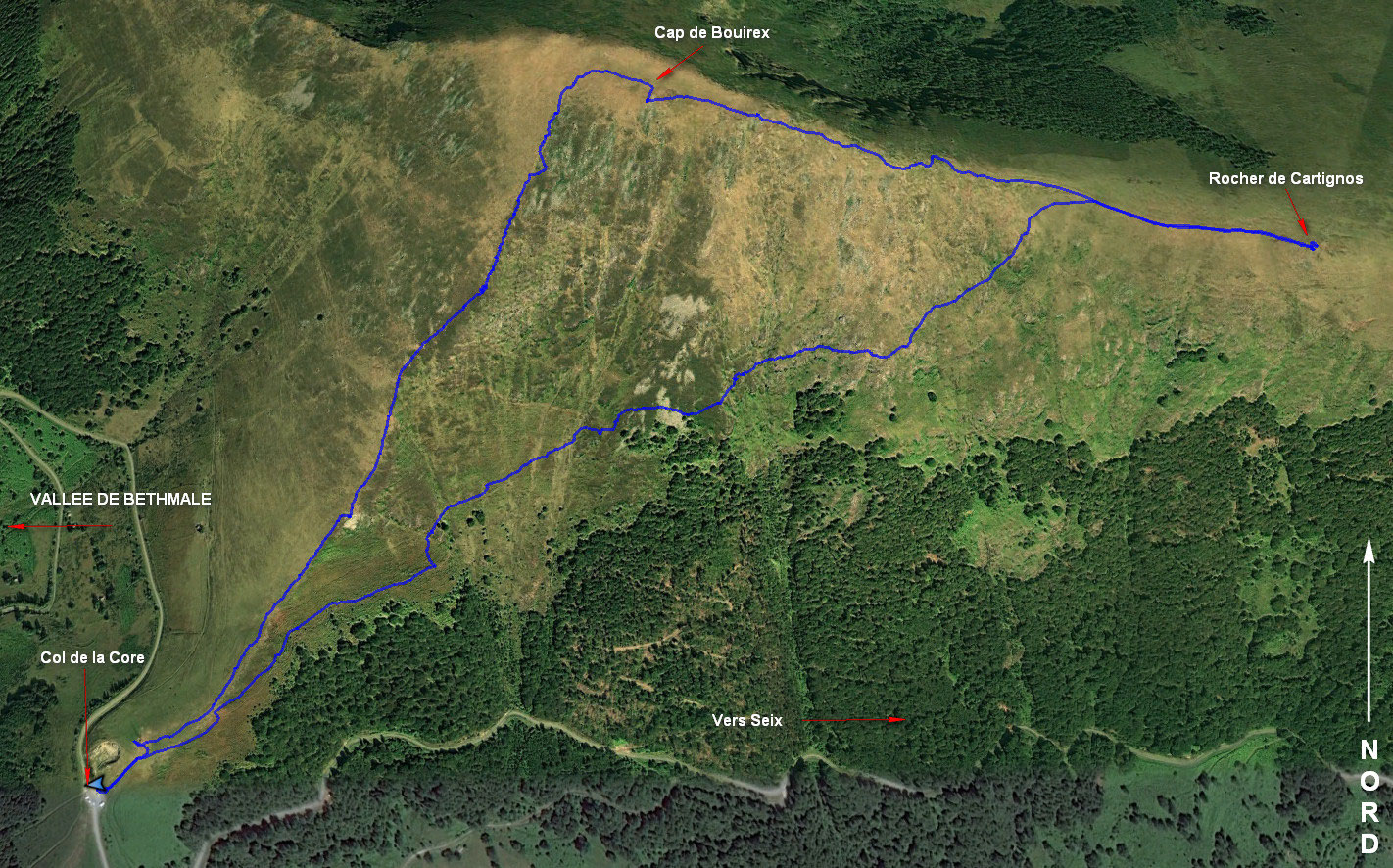 PETITE RANDONNEE EN BOUCLE A PARTIR DU COL DE LA CORE EN PARTIE HORS ...