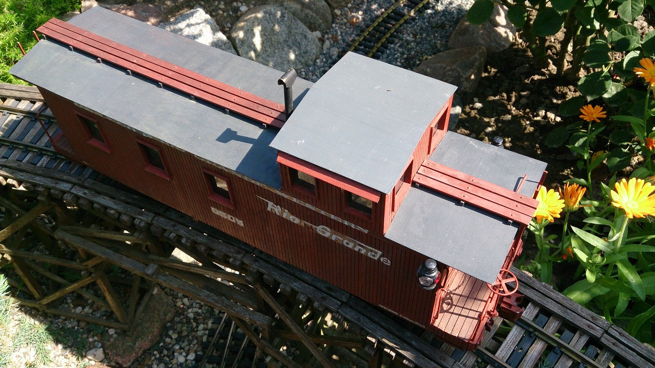 Eigenbau Long Caboose "Rio Grande" 1:20,3 - Baltic Sea Coast Line