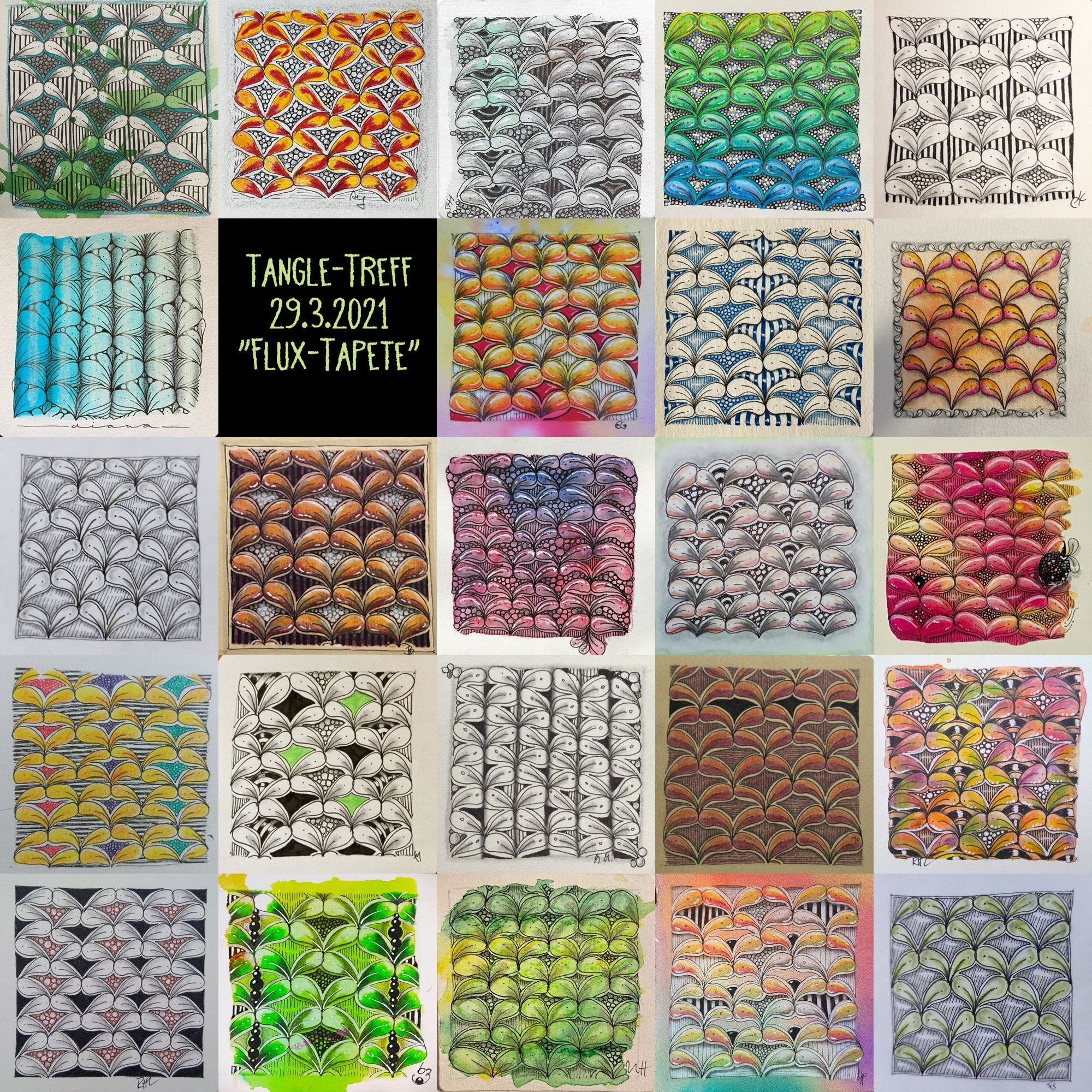 Tangle-Treff "Flux" - Tanglen im Norden / Zentangle mit Henike Bratz