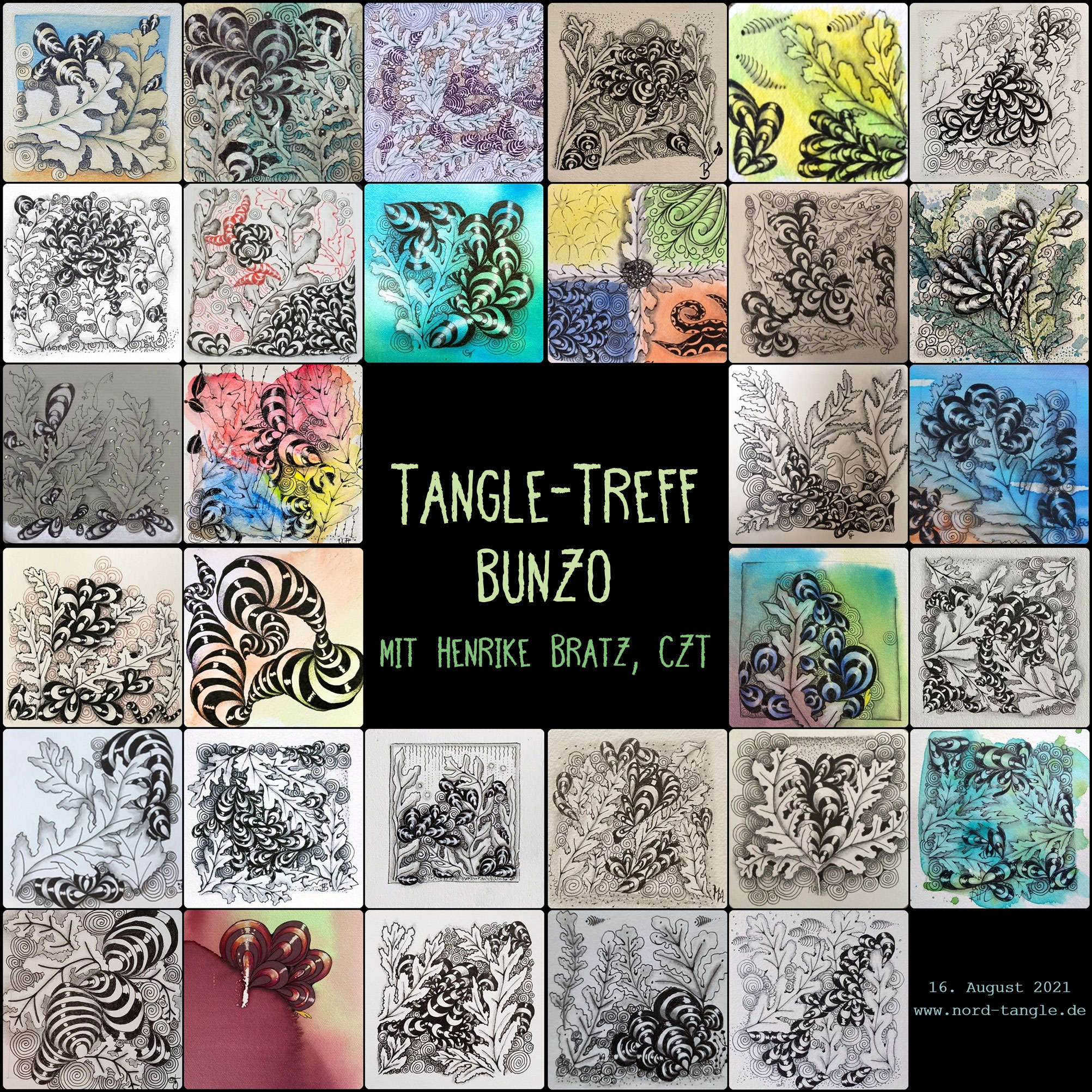 Tangle-Treff "bunzo" - Tanglen im Norden / Zentangle mit Henike Bratz
