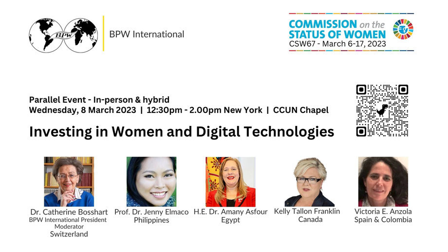 BPW International Parallel Events at UN CSW 67 - March 6-17, 2023 - BPW ...