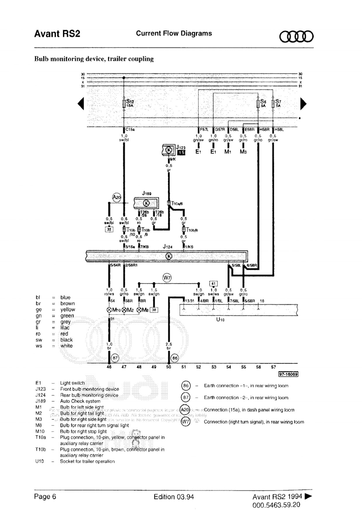 AUDI RS2 Wiring Diagrams - Car Electrical Wiring Diagram
