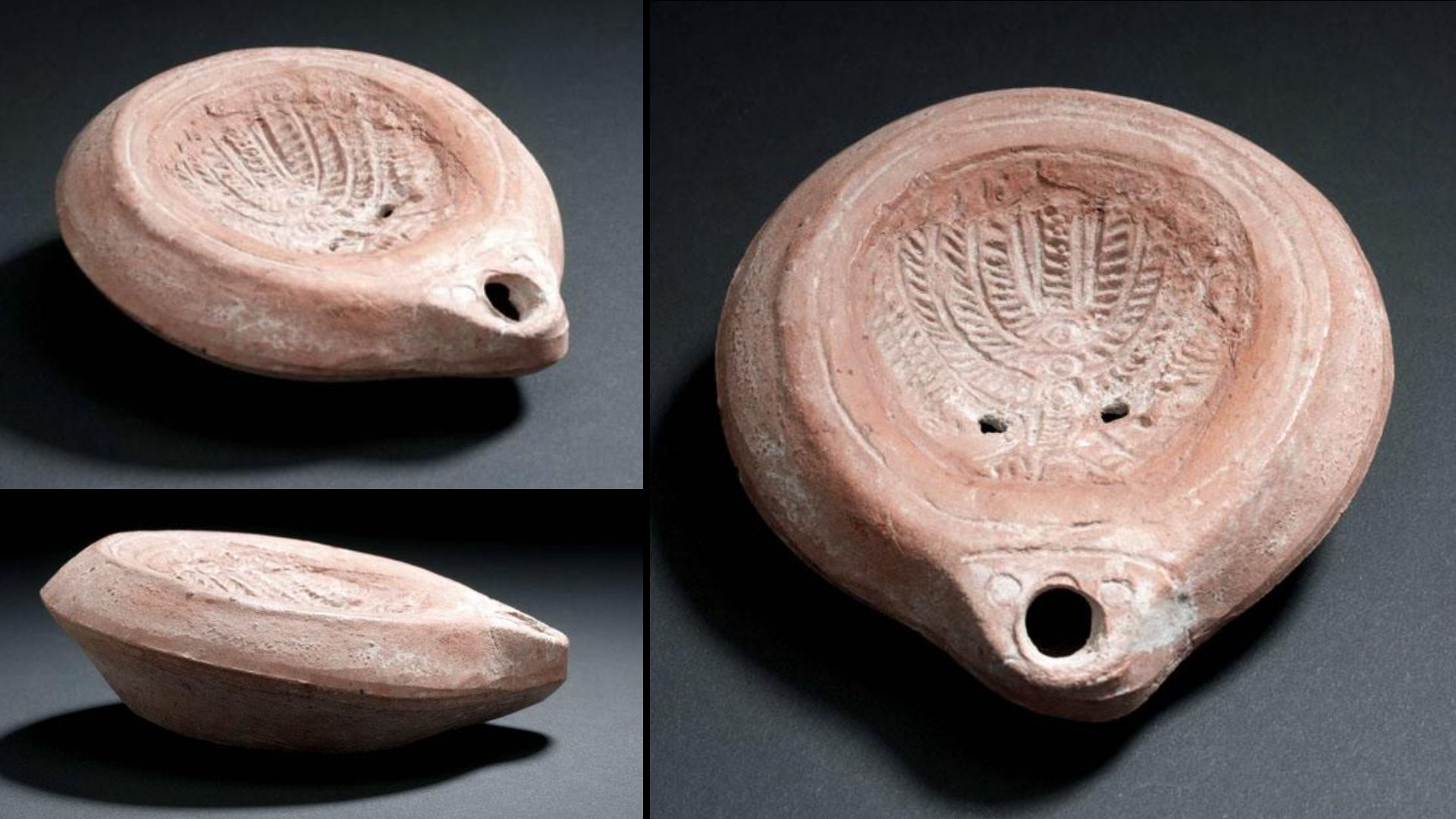 Ancient Oil Lamps with a Menorah - Structure Bible Menorah ...