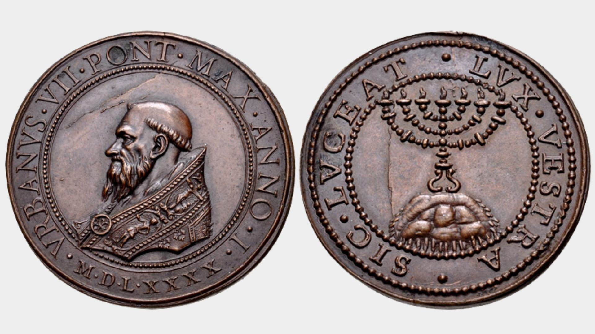 Coins and Medals with Menorah - Structure Bible Menorah, Resurrection ...