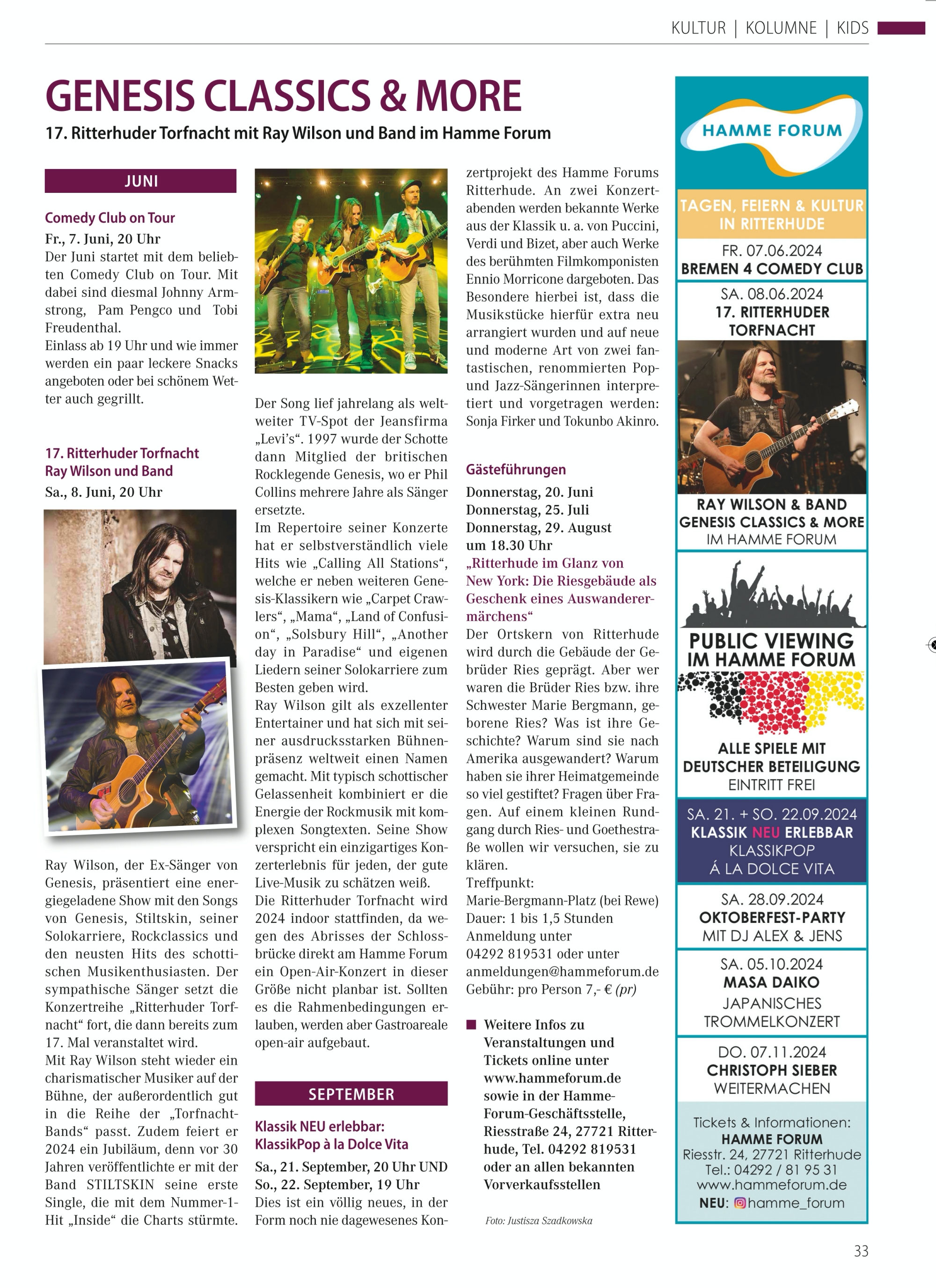 Hamme Forum: Programm 2024