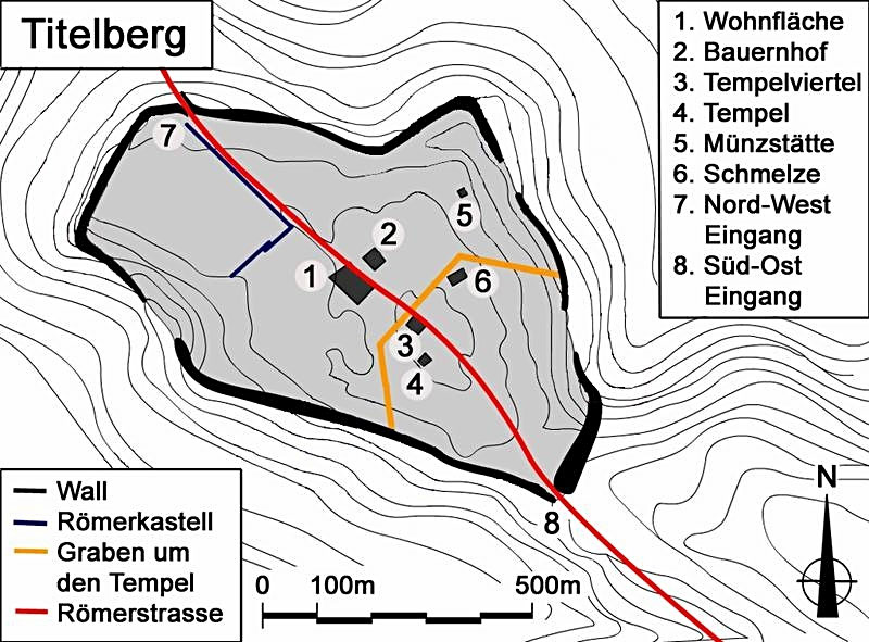 Das Oppidum auf dem Titelberg / Tëtelbierg - Thomas Abel's Webseite