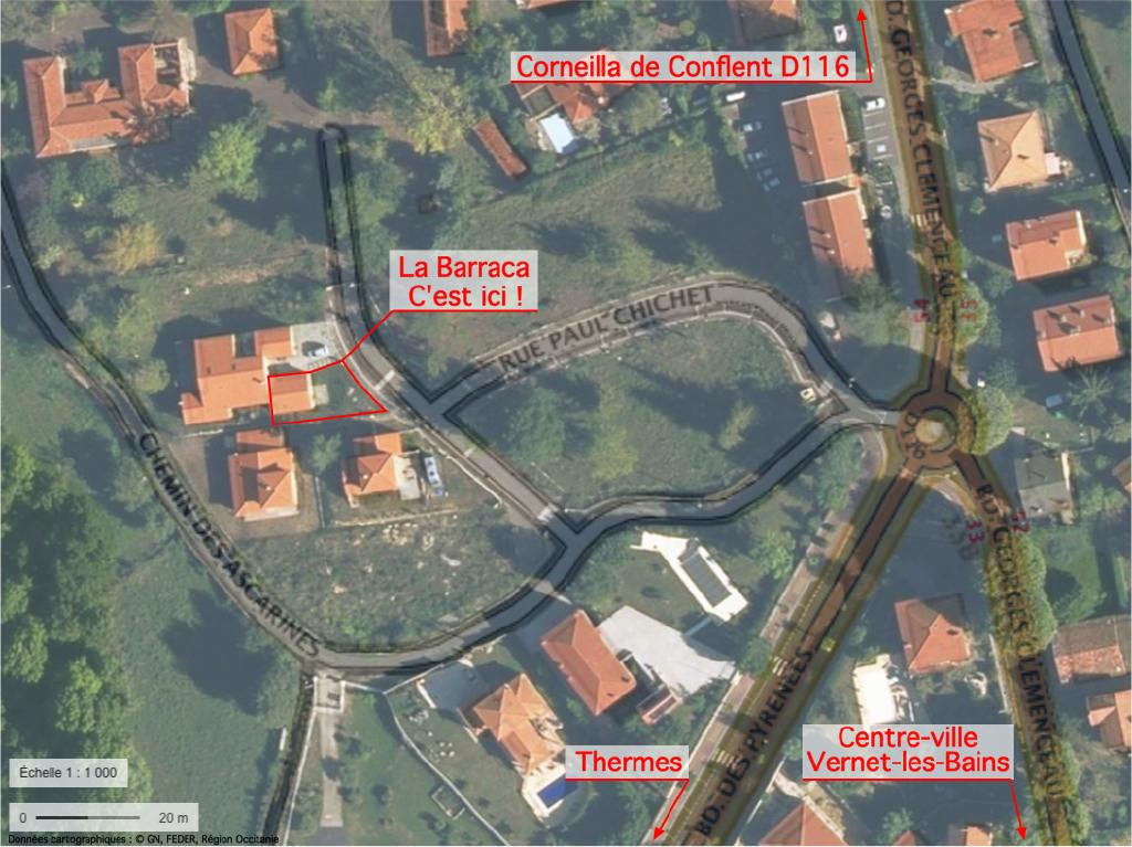 Situation - La Barraca - Vernet-les-Bains - Location saisonnière