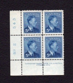 Canadian Plate Blocks - Ottawa Philatelic Society / Société ...