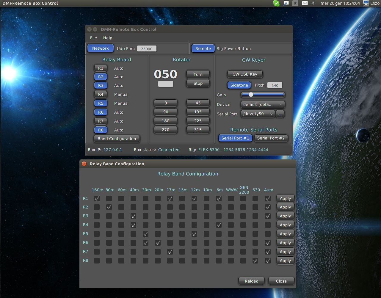 Control Software - IW7DMH - Ham Radio Station