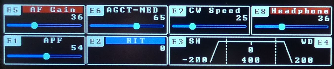 Touch screen and encoders - IW7DMH - Ham Radio Station