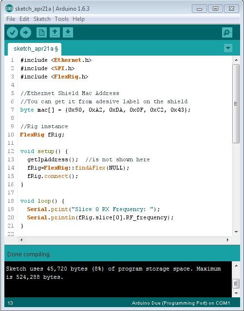 Library for Arduino Due - IW7DMH - Ham Radio Station