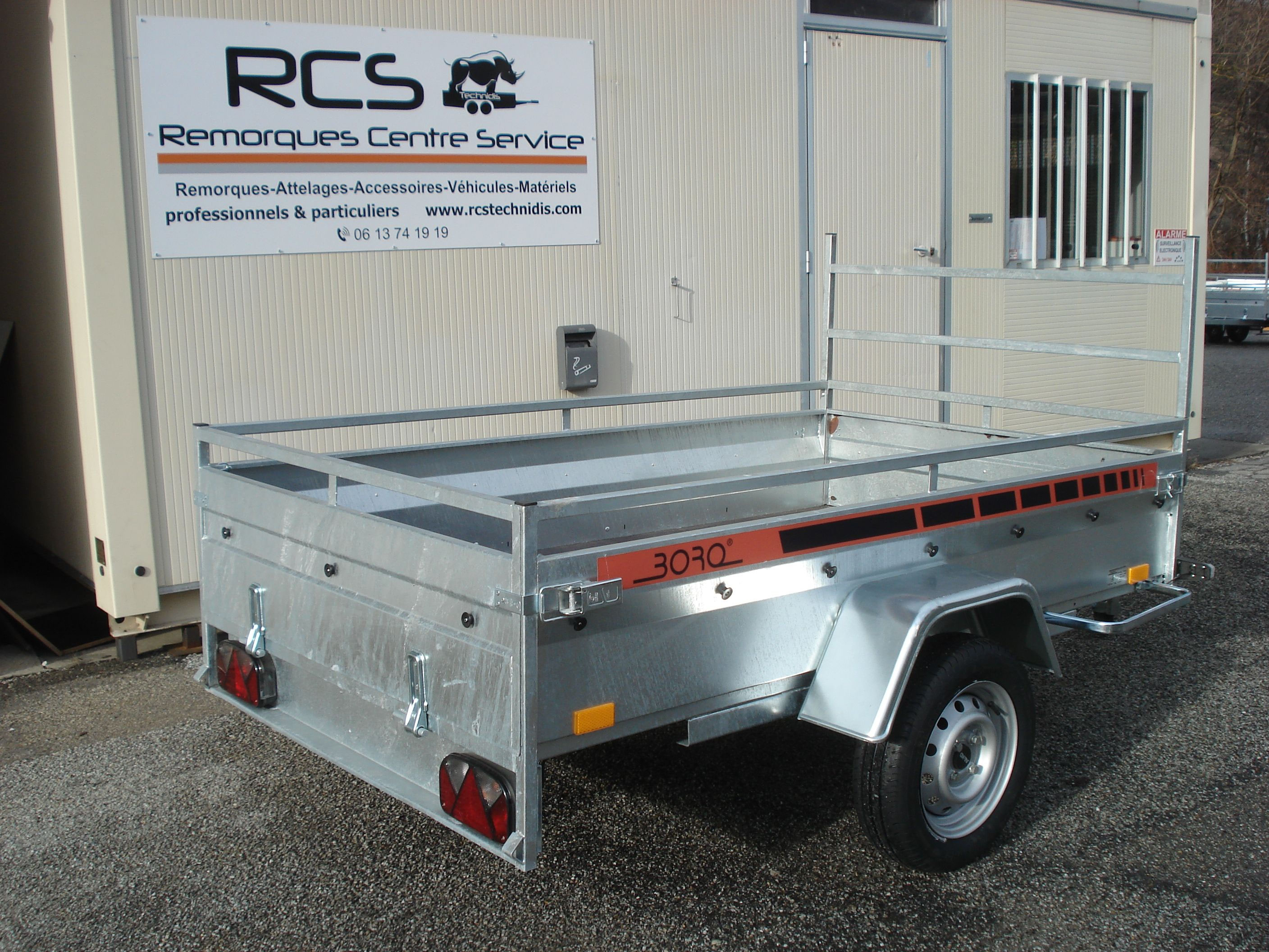 remorques BORO de loisirs multi-usage 500 à 750kg - rcs technidis ...