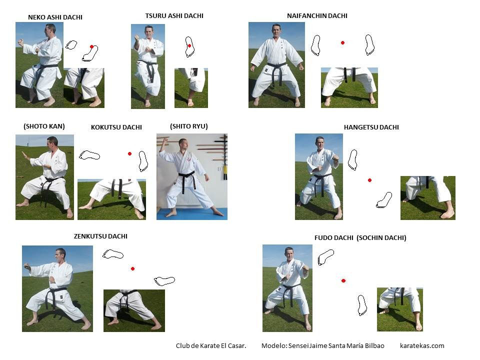 posiciones - dachi - Karate El Casar