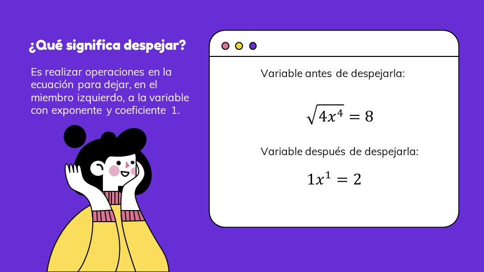 Despeje de una variable - Diez en Matemáticas