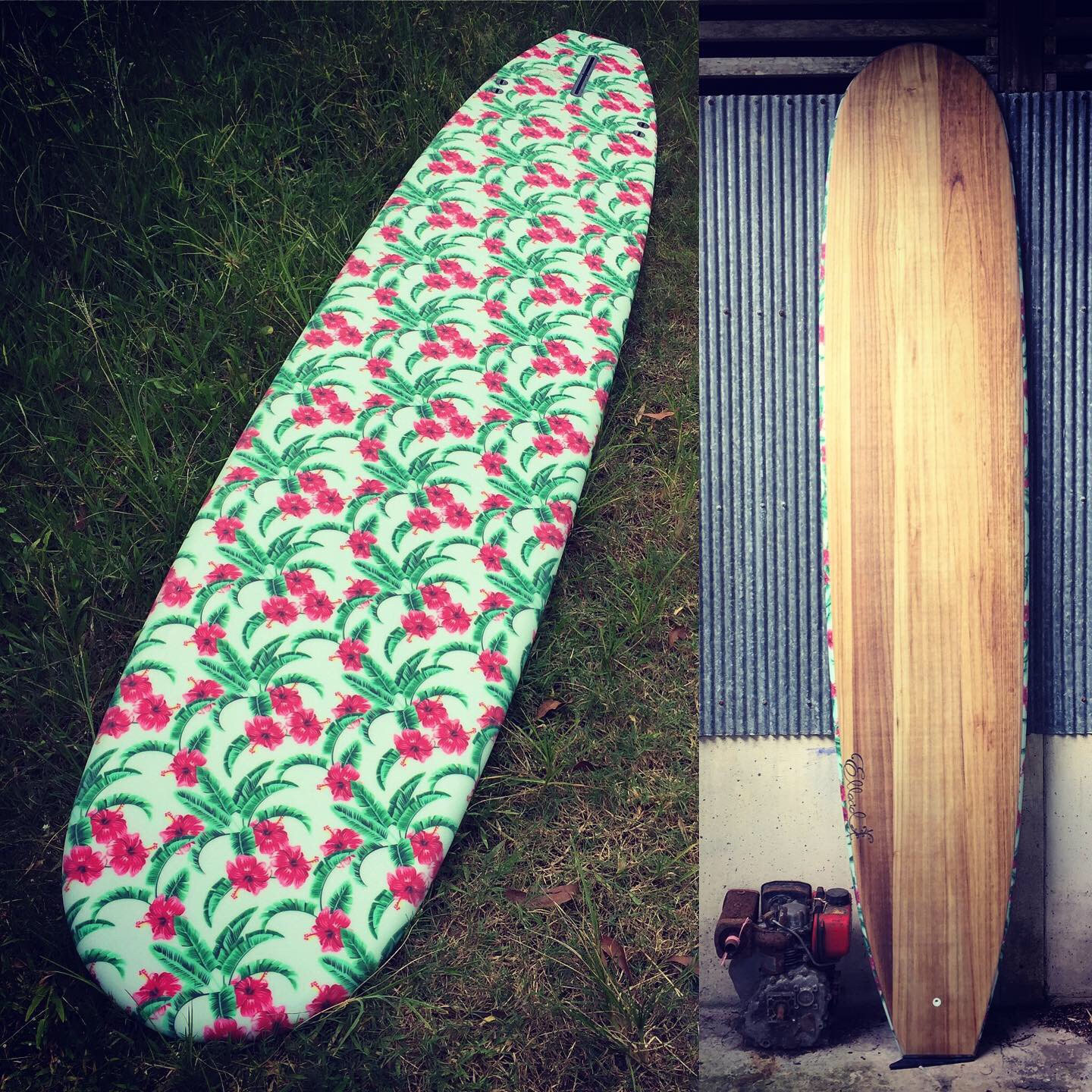 LONGBOARDS - Elleciel Custom Wood-Epoxy-EPS Surfboards