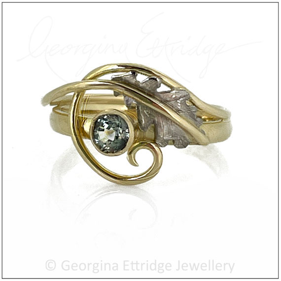 Oak Leaves Rings - Oak Leaf Bridal Sets, Engagement Rings & Wedding ...