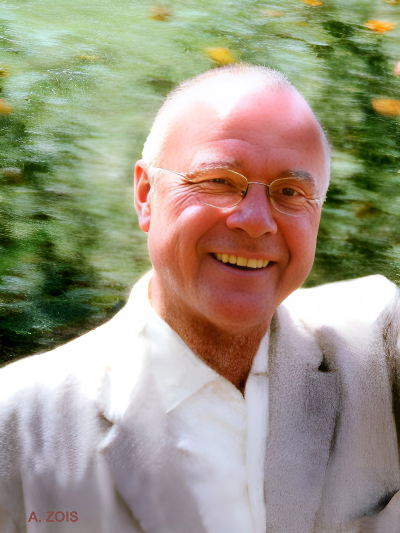 Rendered photos of Meher Baba's Western Men Close Ones by Anthony Zois ...