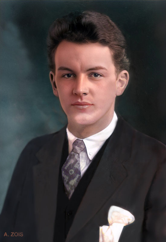 Rendered photos of Meher Baba's Western Men Close Ones by Anthony Zois ...