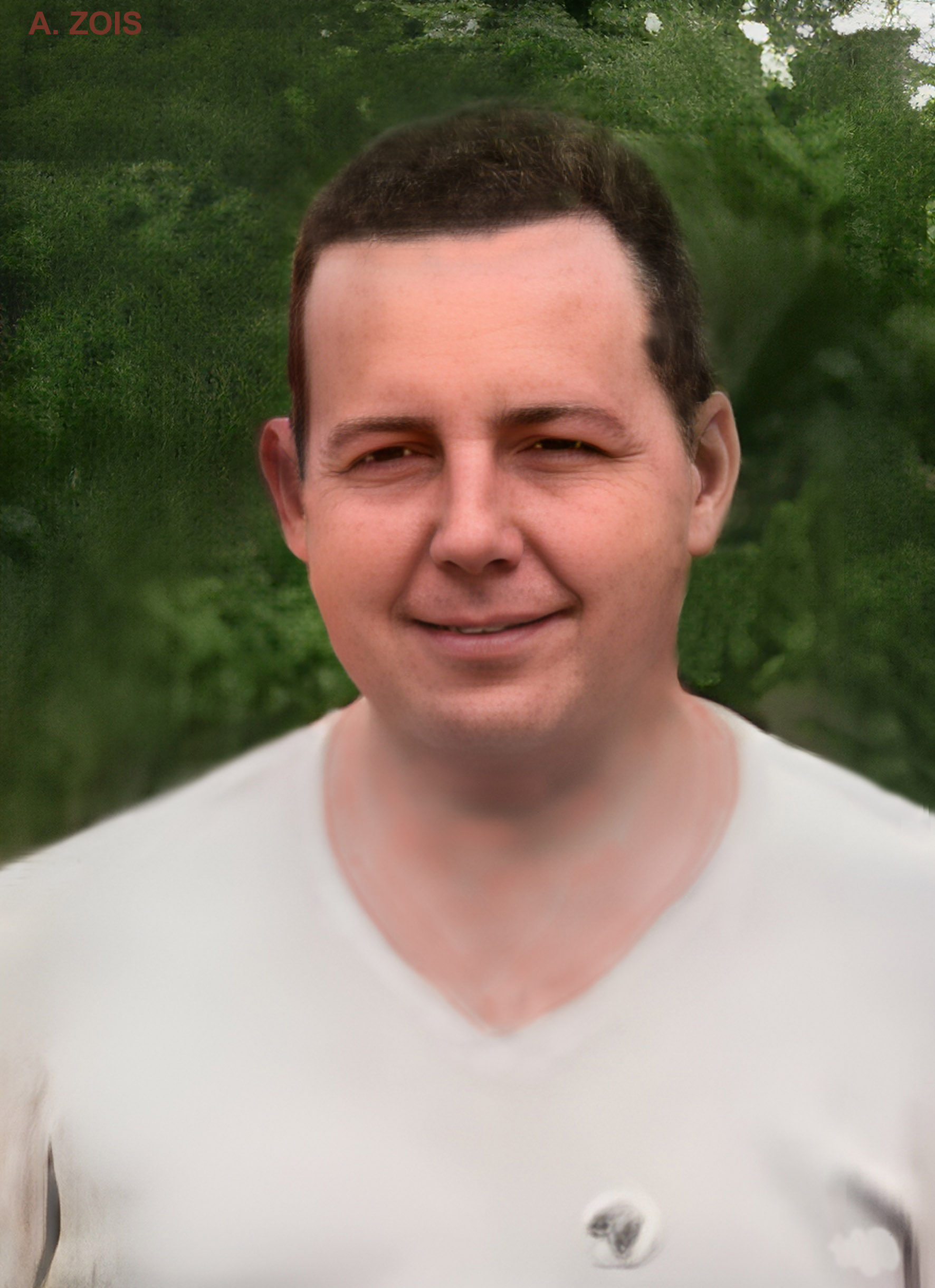 Rendered photos of Meher Baba's Western Men Close Ones by Anthony Zois ...