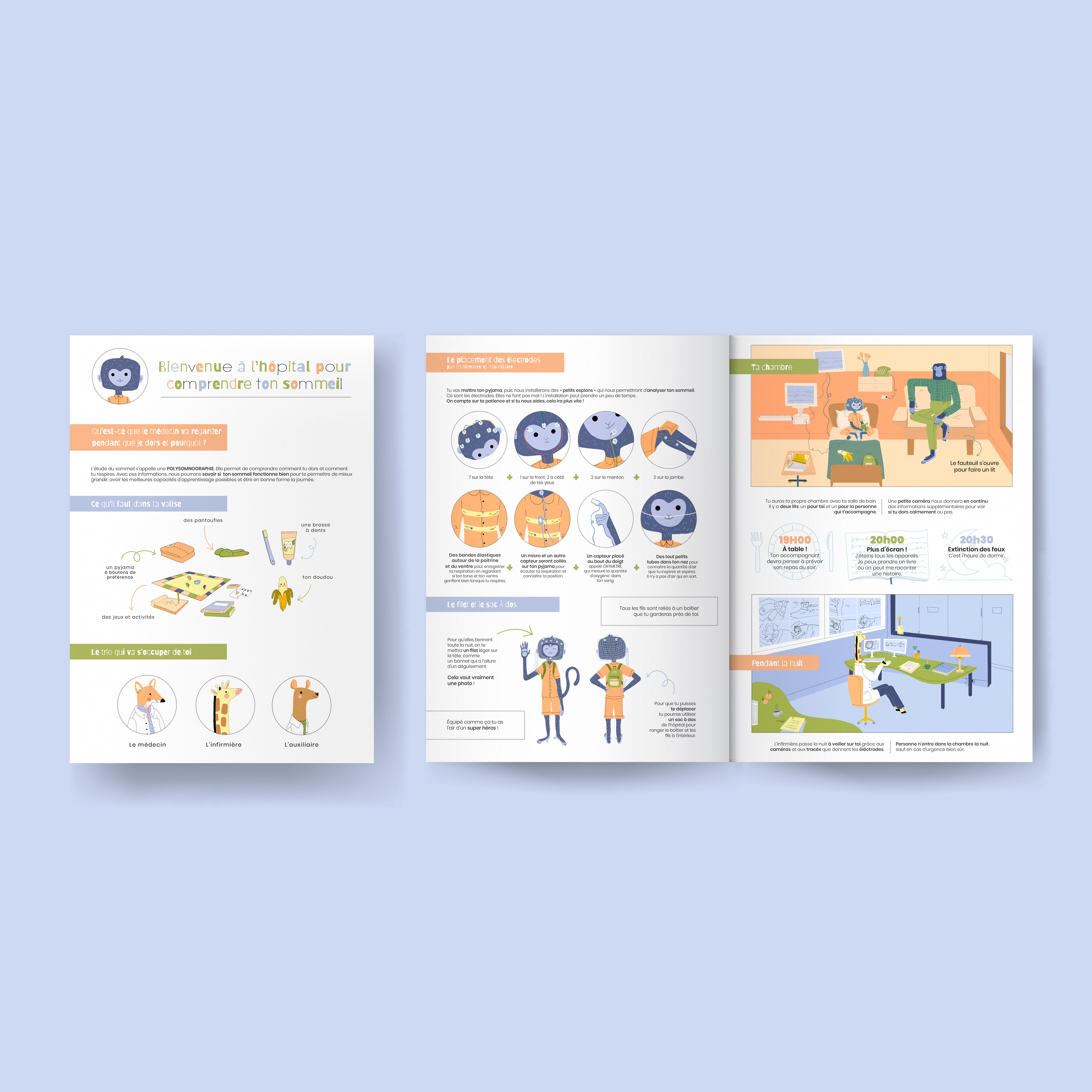 Brochure polysomnographie - Site de lucy-rueda-illustration