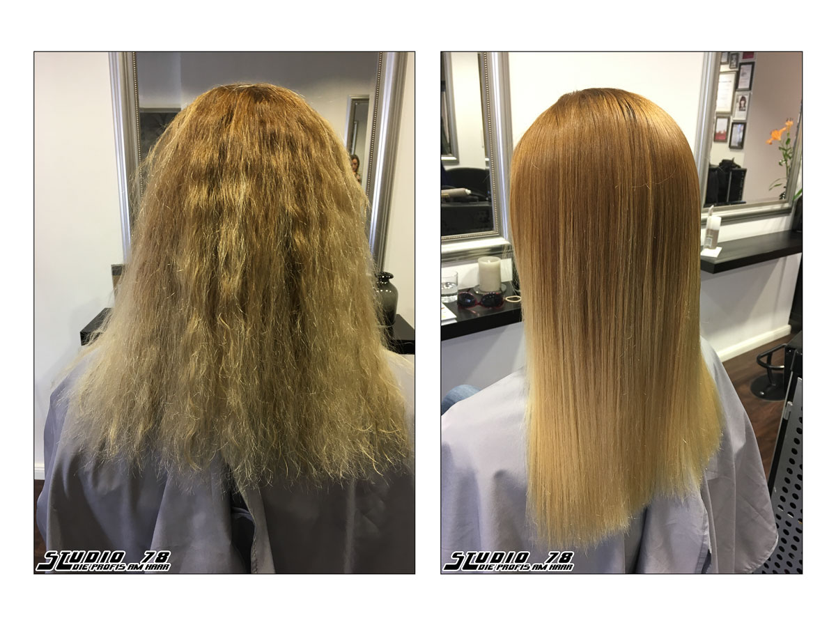 Luxus Vorher Nachher Keratin Glattung Fotos