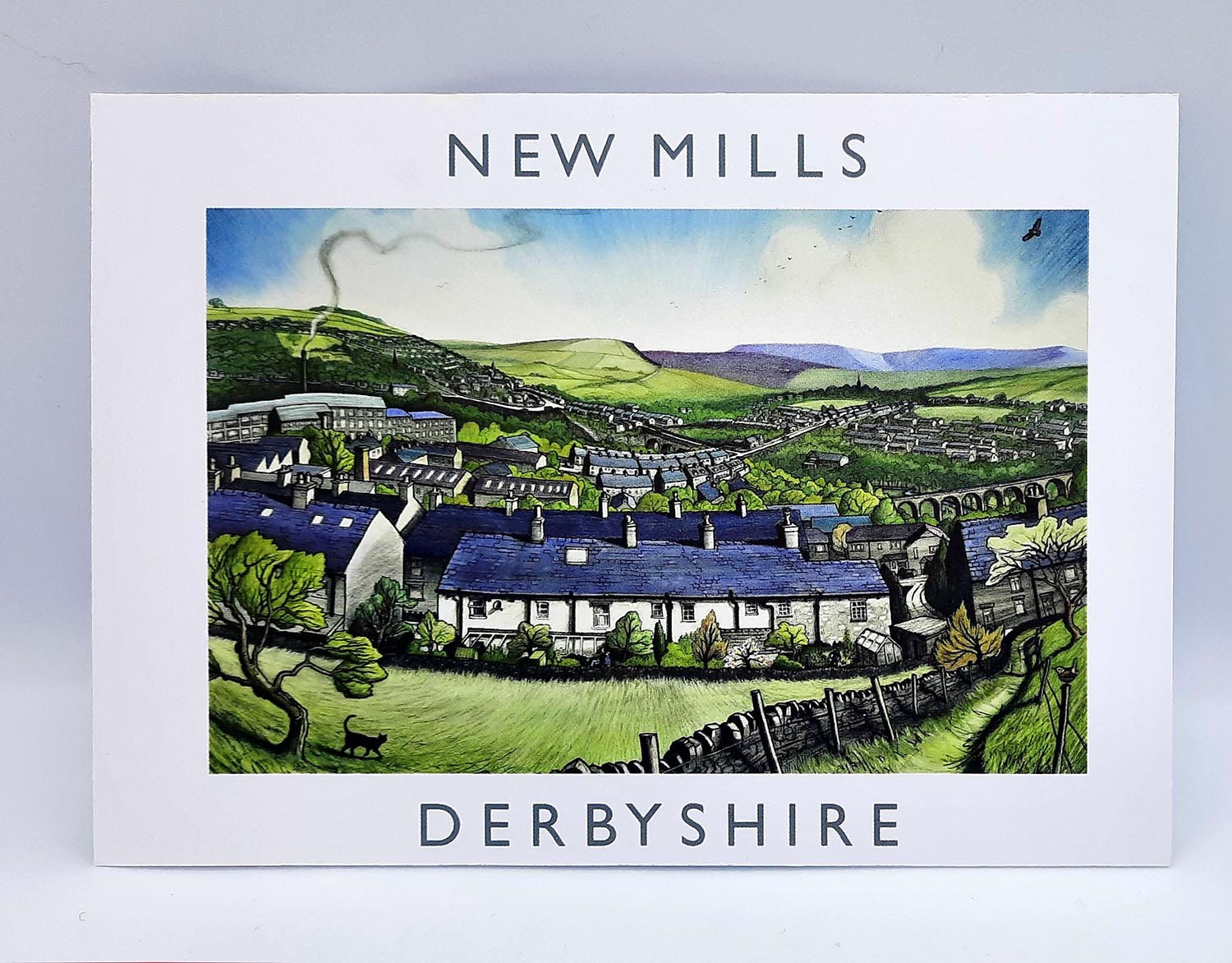 Derbyshire Art Postcard - Clare Allan Art