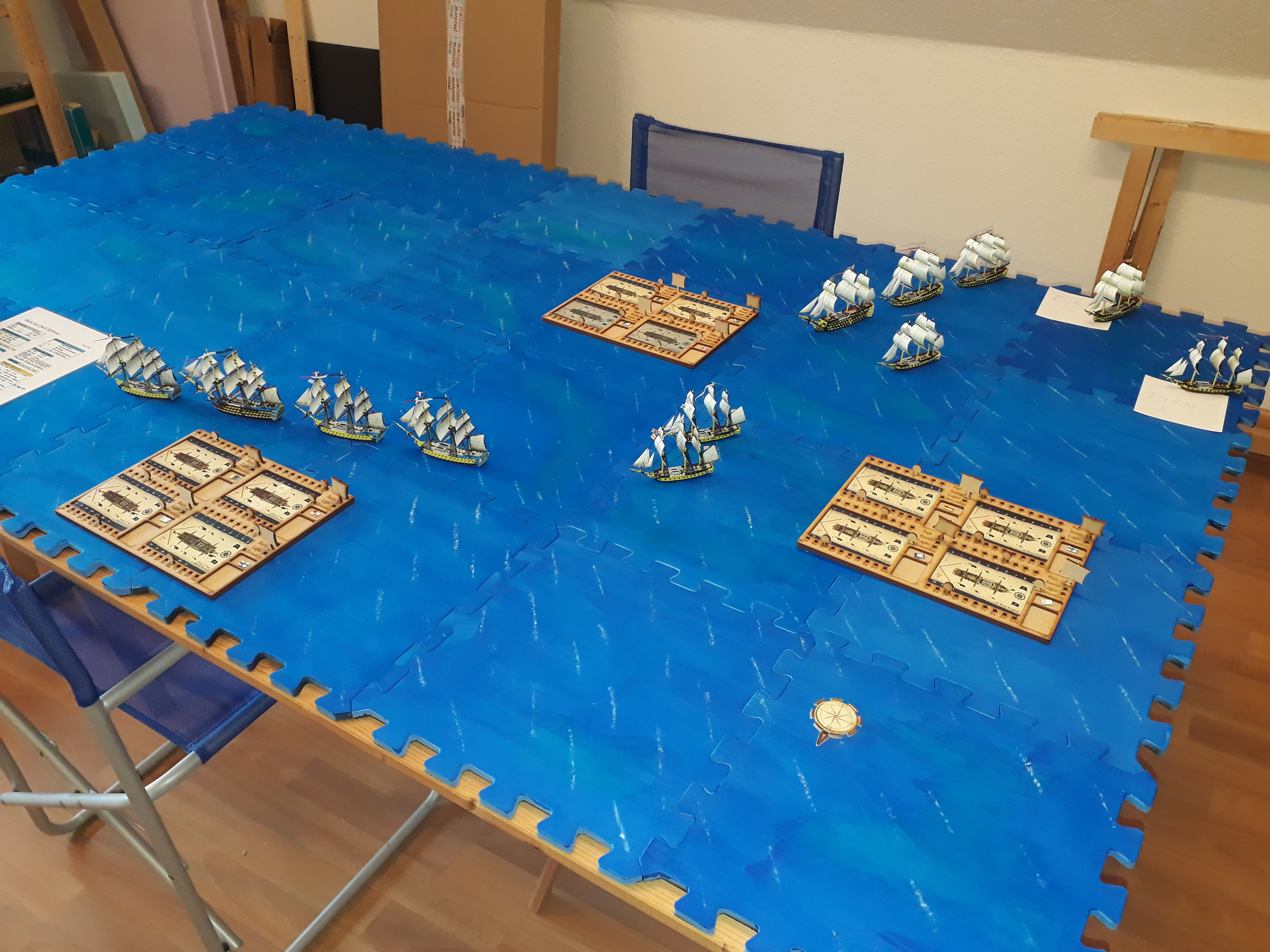 Naval Wargaming using Black Seas ships and rules from warlordgames.com ...
