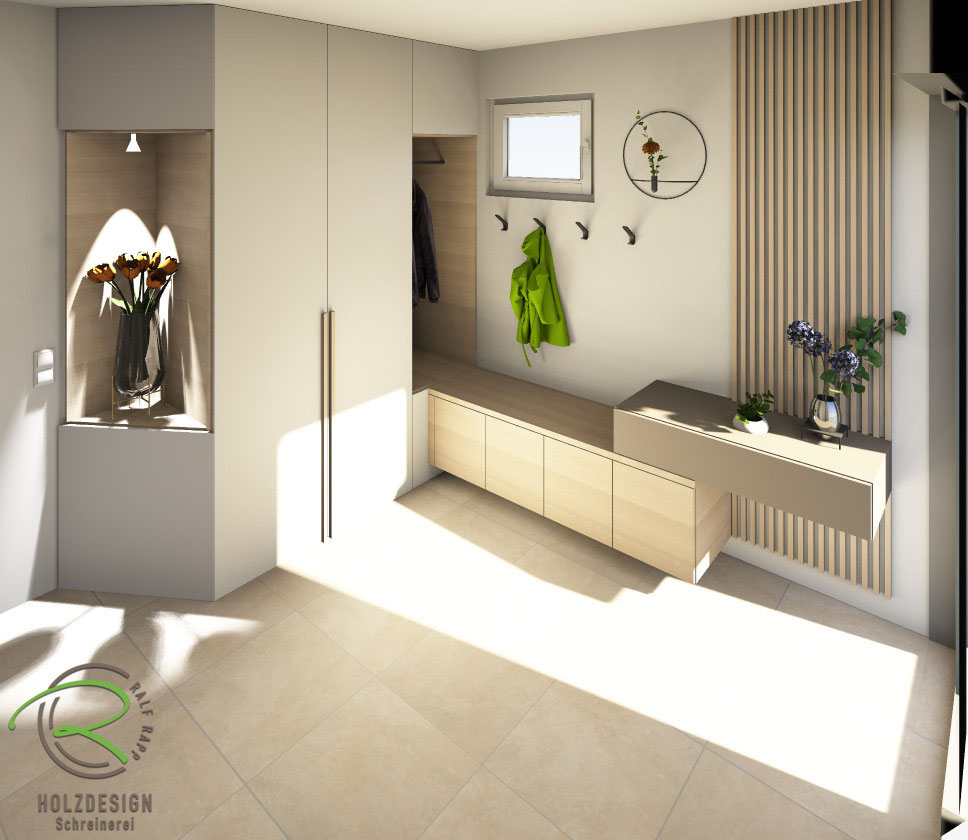 Garderobenschrank mit Sitzbank - Holzdesign Rapp Geisingen