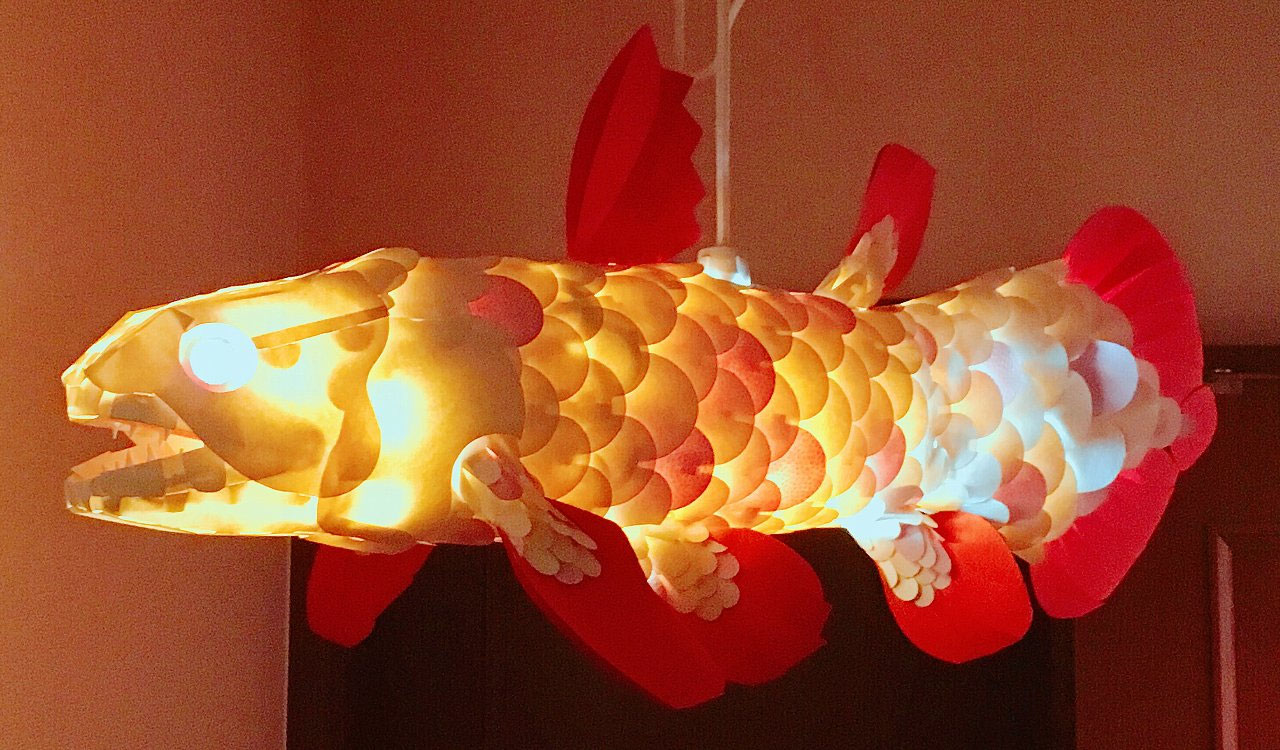 COELACANTH RED BASE - paper coelacanth （ペーパー シーラカンス LED）