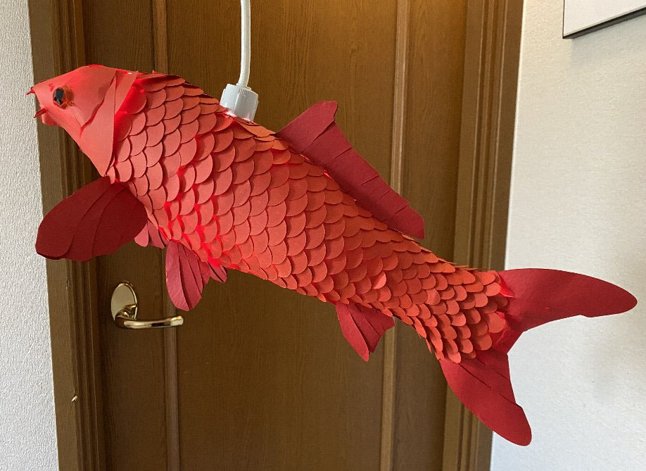 red 紅 - paper coelacanth （ペーパー シーラカンス LED）