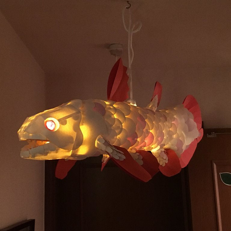 COELACANTH RED BASE - paper coelacanth （ペーパー シーラカンス LED）