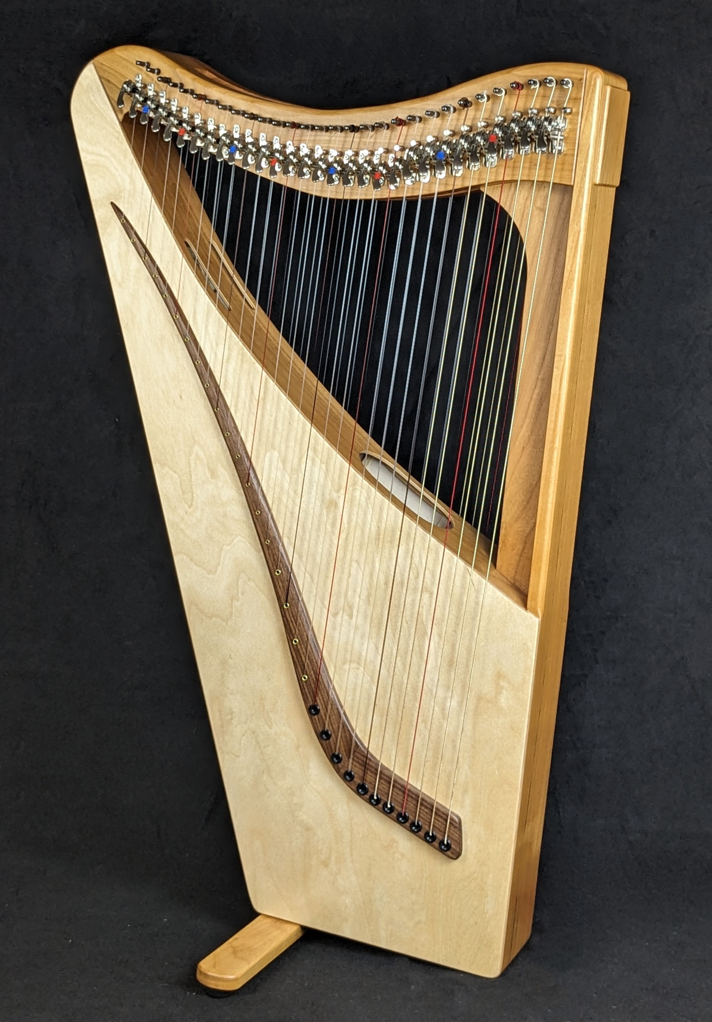 Double-strung Harp 2x30 strings - Electric Harp and Travel Harp
