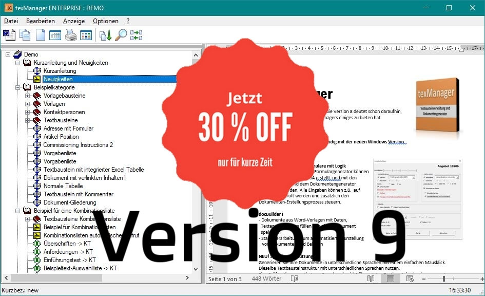 texManager 9 Upgrade - texManager